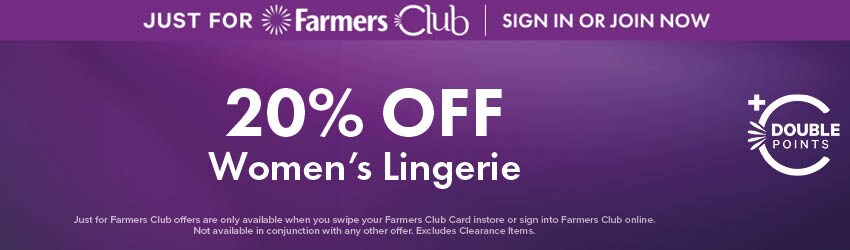 Women's Bra: Sports, Strapless, Maternity, Push Up | Farmers