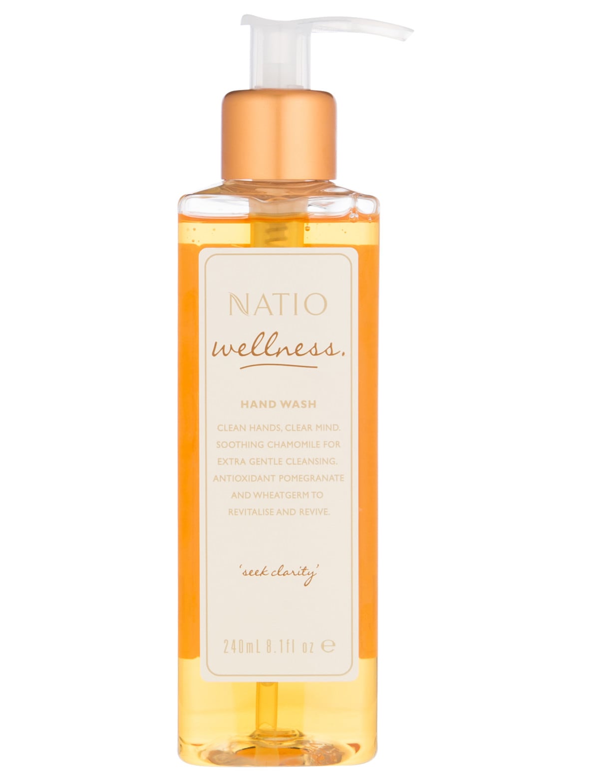 Natio Wellness Hand Wash, 240ml - Hand & Foot Care