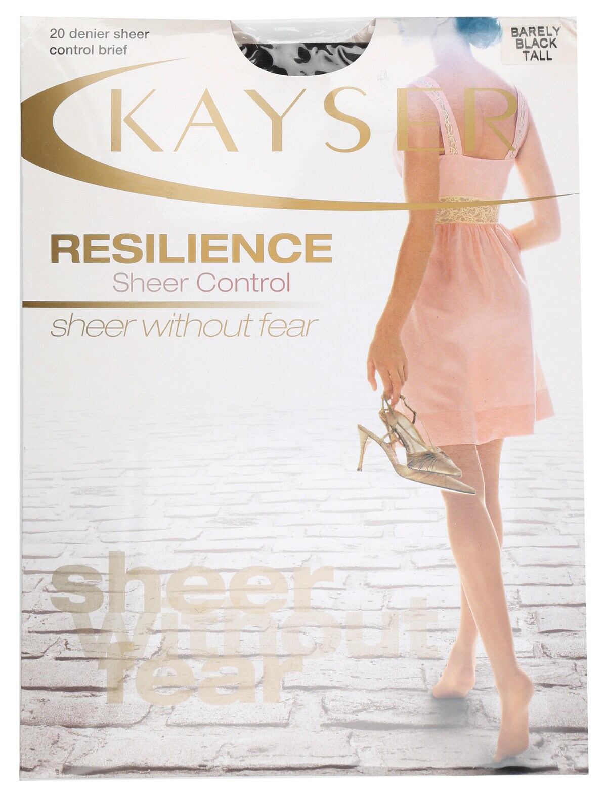 Kayser Resilience Sheer Control Pantyhose, 20 Denier, Barely Black ...