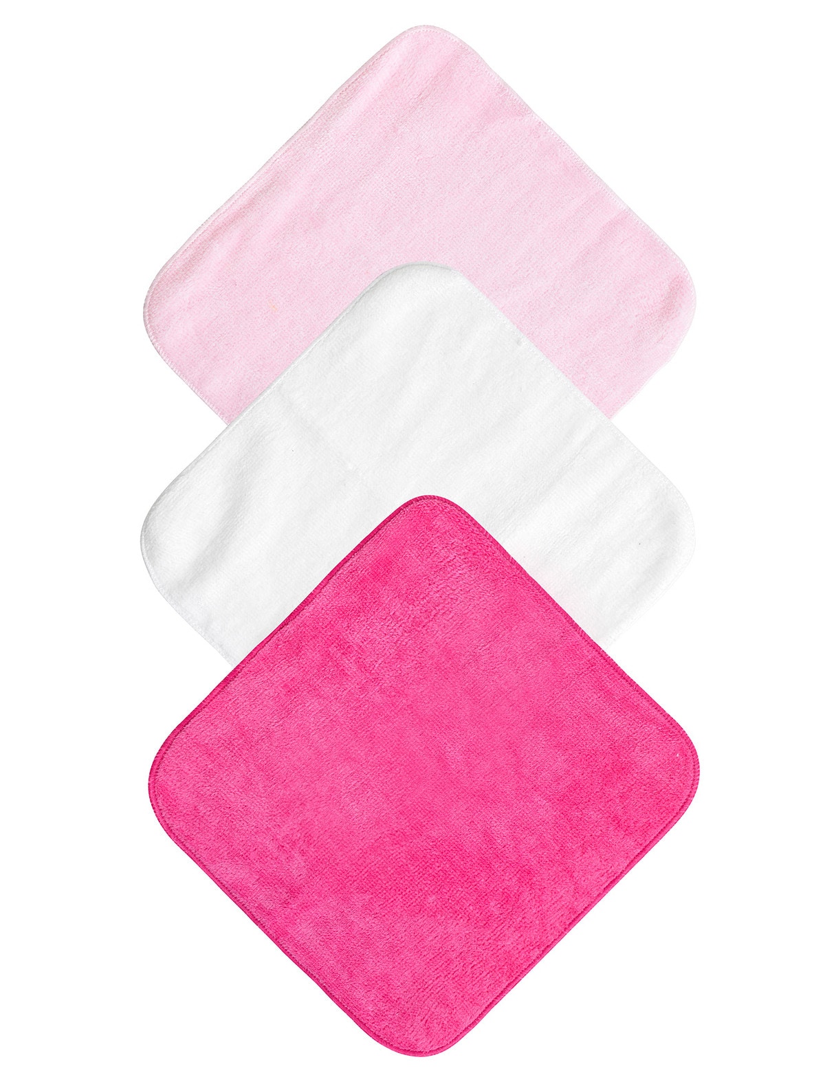Mum 2 Mum Face Washers, 6-Pack, Pink - Changing & Bathing
