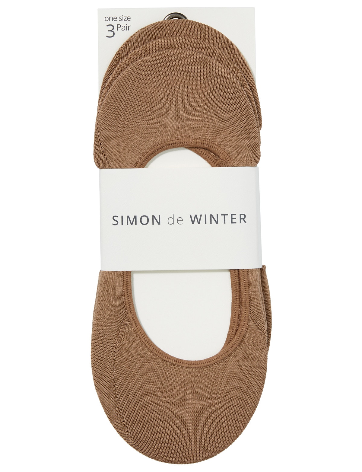 Simon De Winter Super Smoothe Sockette, 3-Pack, Lark - Socks