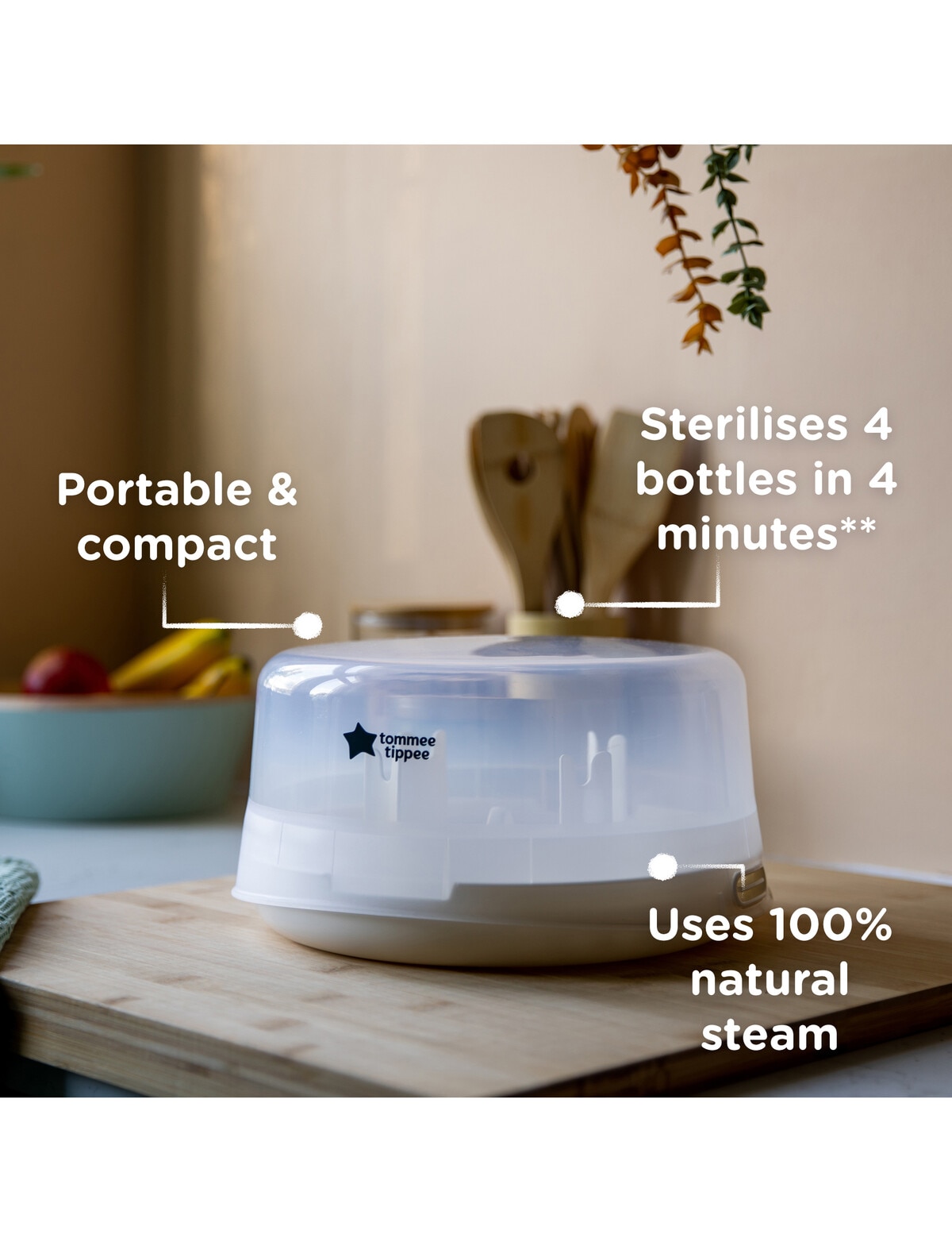 Tommee Tippee Microsteri Microwave Steam Steriliser - Feeding