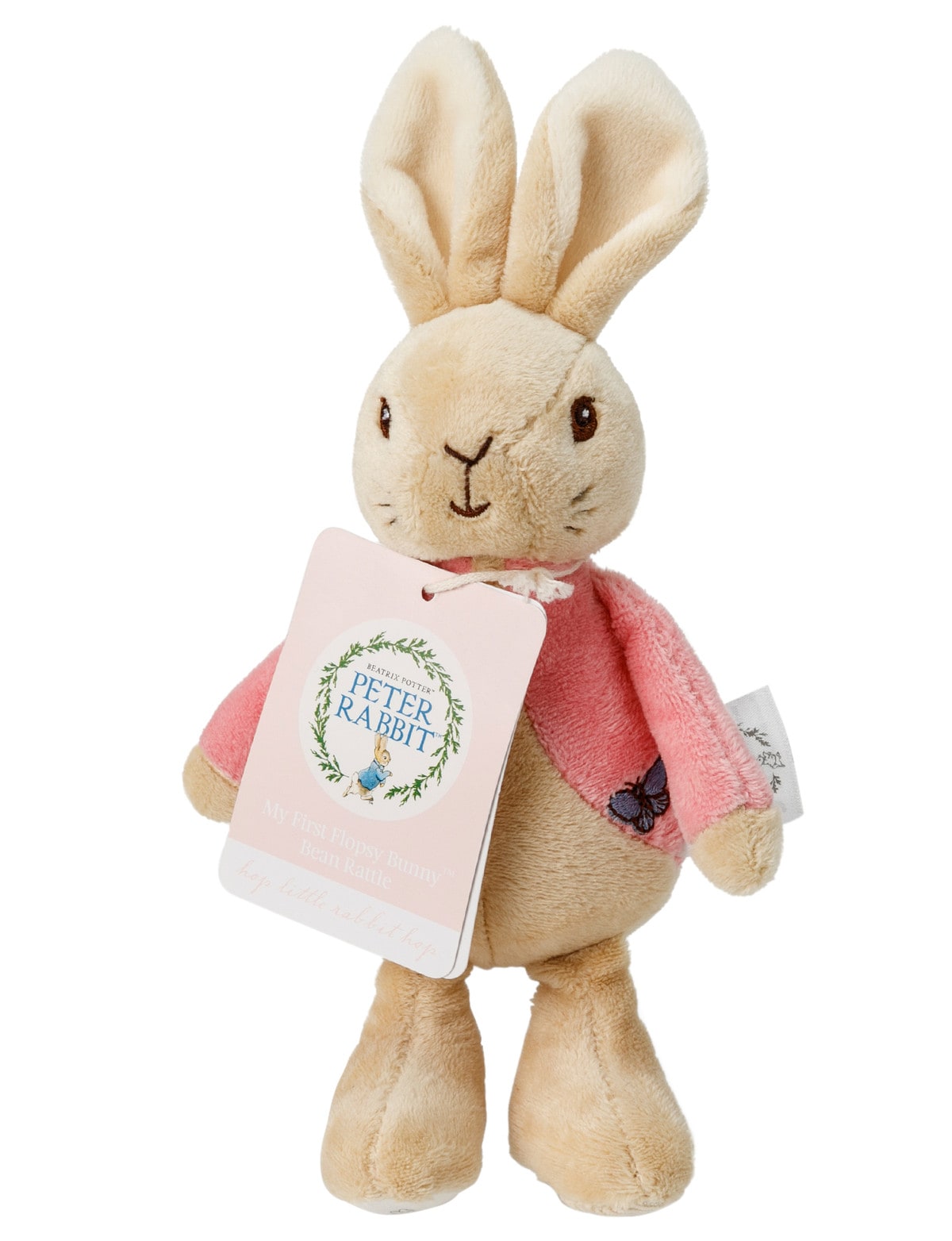 Peter Rabbit Flopsy Bunny Silk Rattle, Assorted - Nursery Toys & Play