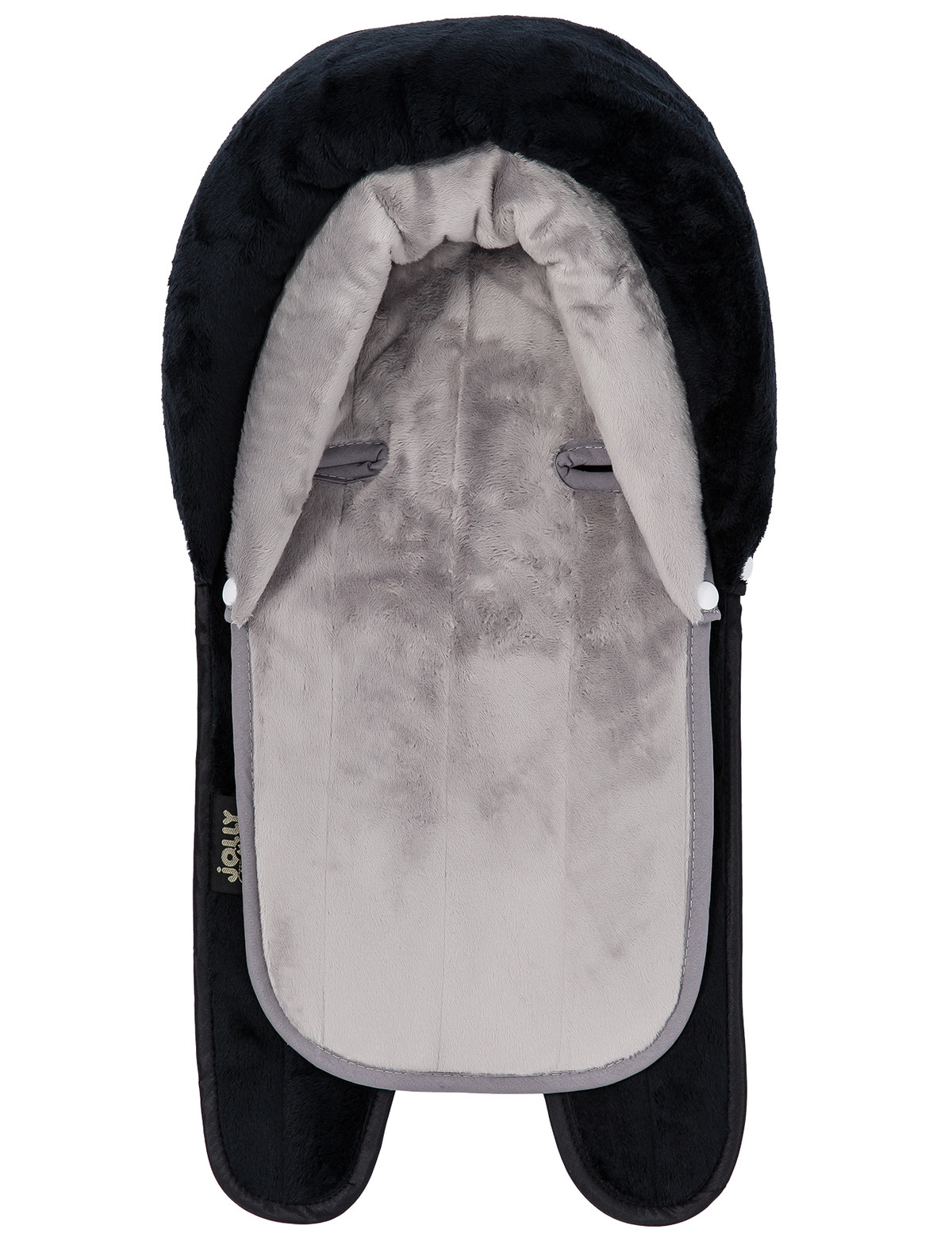 Jolly Jumper 2-in-1 Head Hugger, Black & Grey - Prams & Strollers