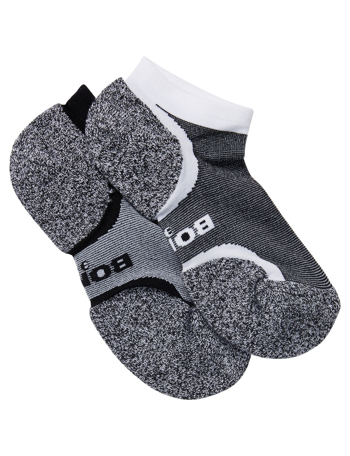 Bonds Ultimate Comfort Low-Cut Sock, 2-Pack 3-8, Black & White - Socks