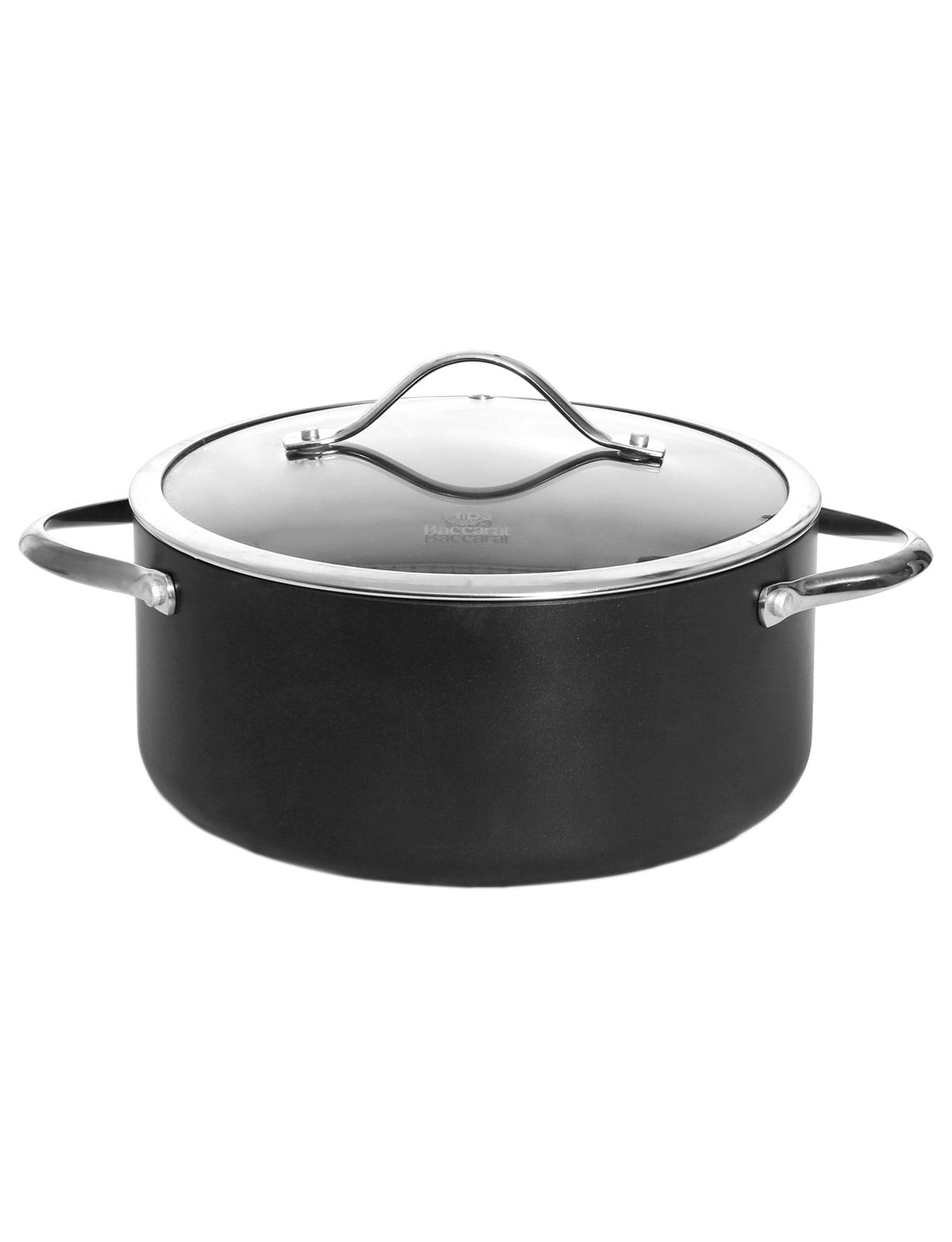 Baccarat iD3 Hard Anodised Casserole with Lid, 24cm - Bakeware