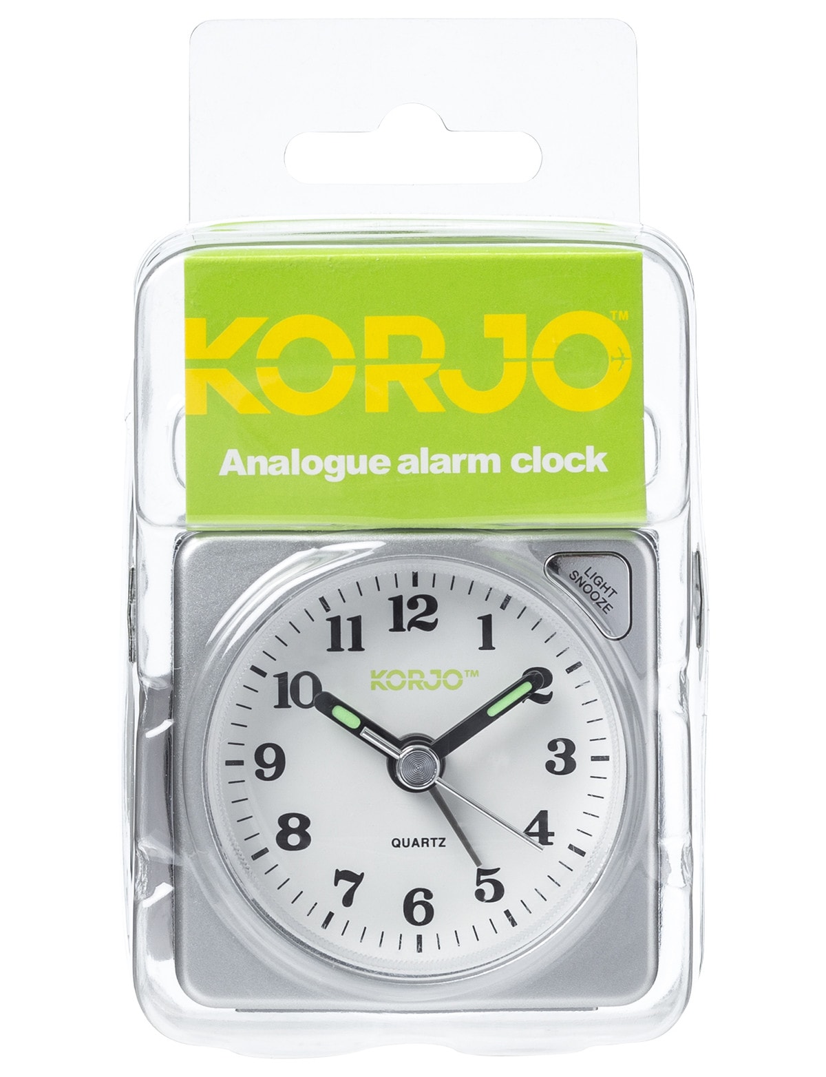 Korjo Analogue Alarm Clock - Travel Accessories