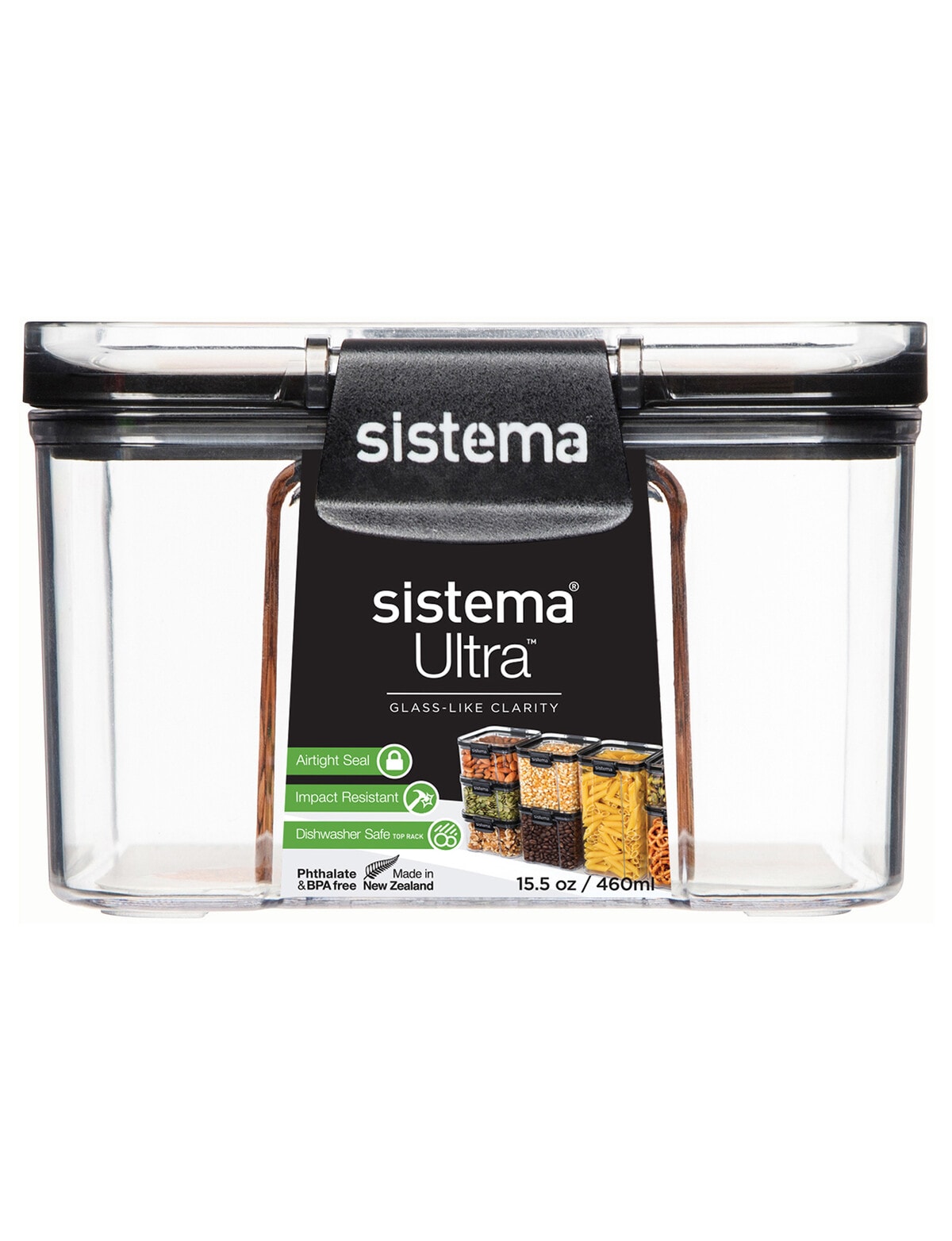 Sistema Ultra Square Storage Container, 460ml - Food Storage