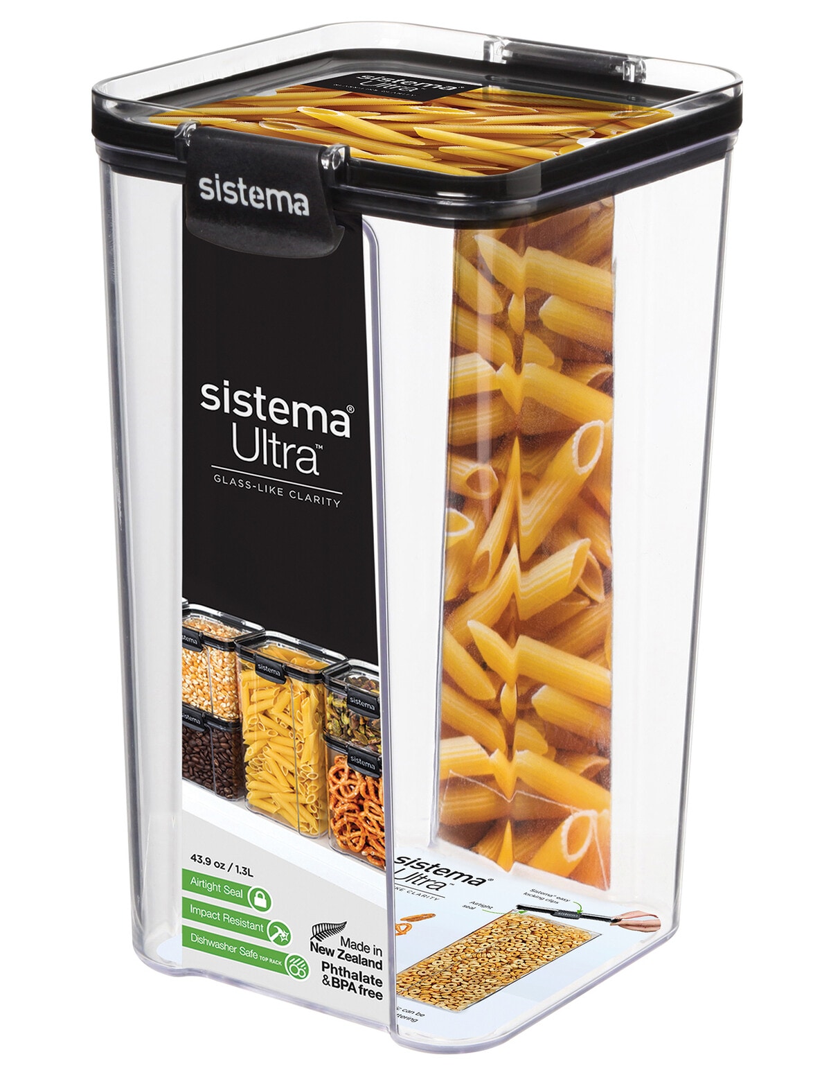 Sistema Ultra Square Storage Container, 1.3L - Food Storage