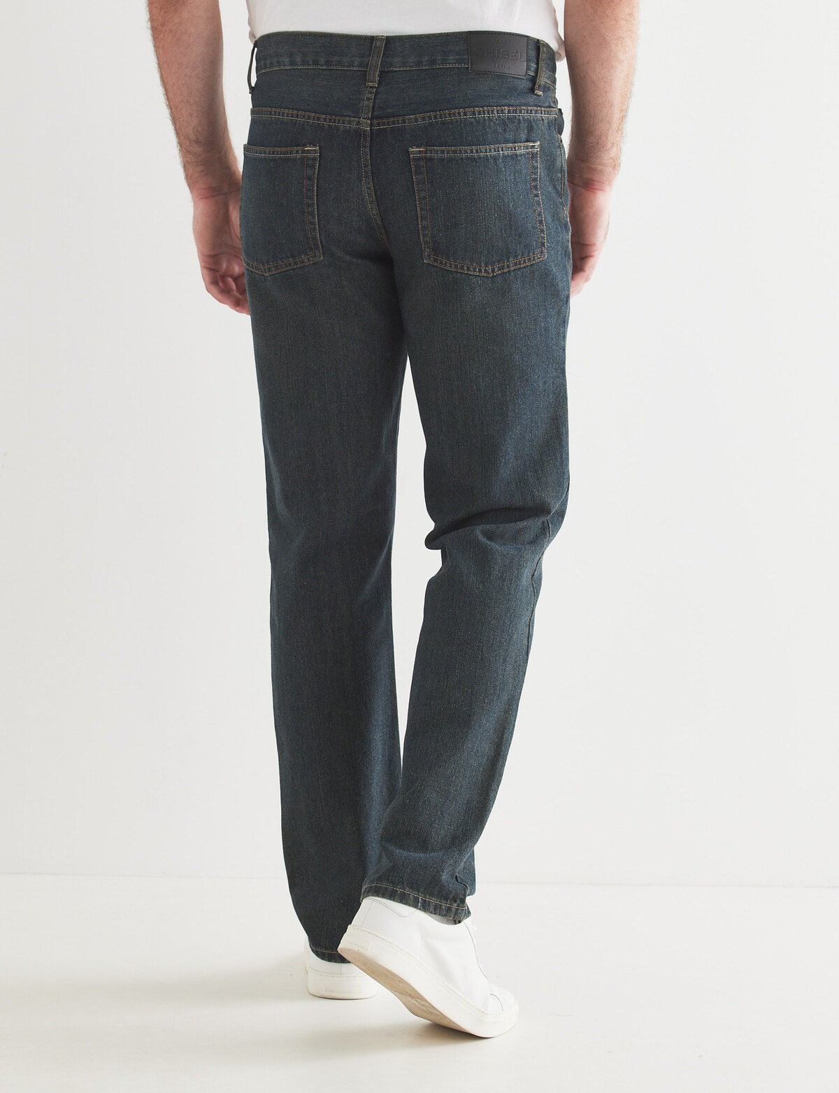 Chisel Tinted Straight Leg Jean, Blue - Jeans