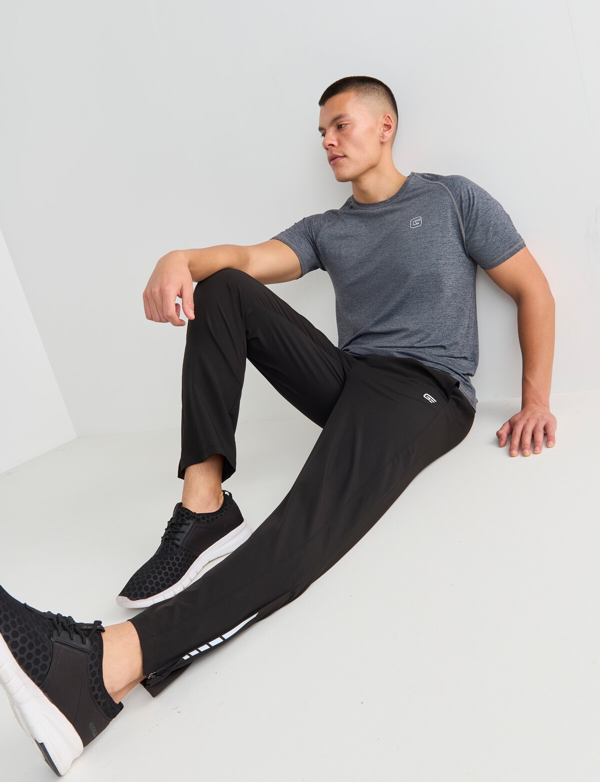 Gym Equipment Tapered Training Pants, Black - Activewear