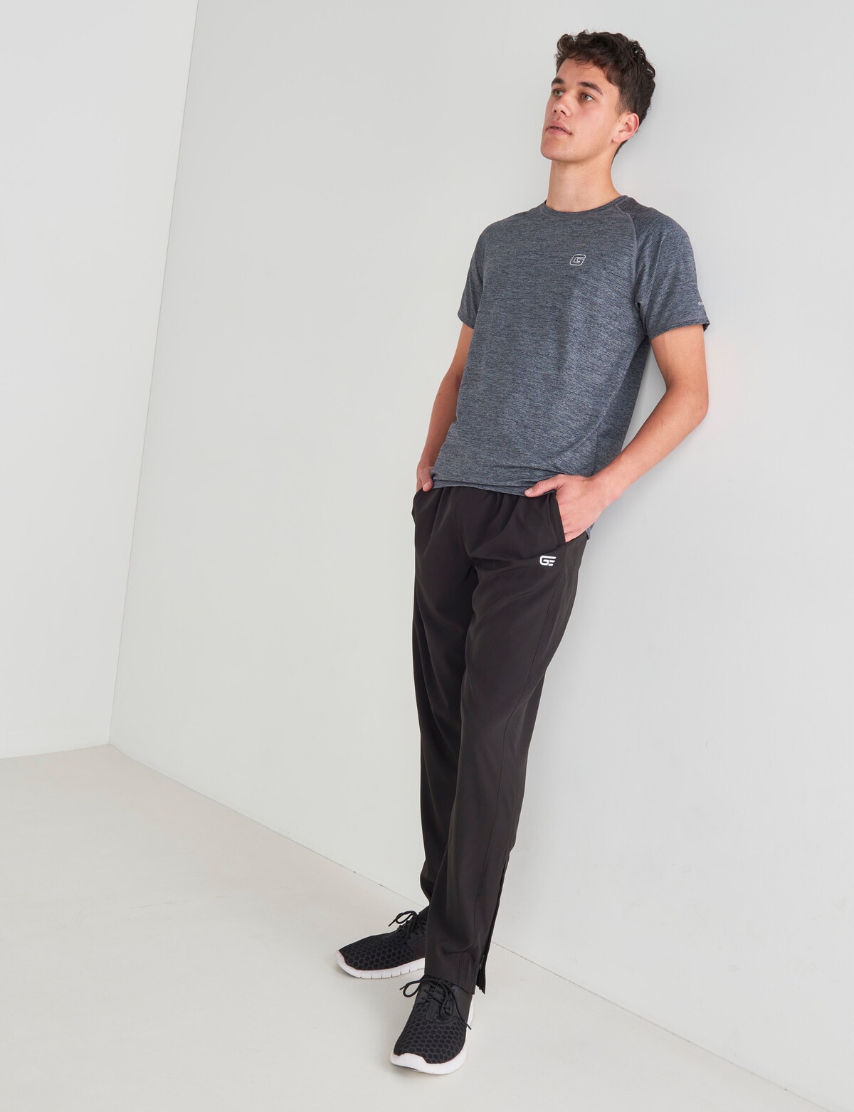 Gym Equipment Tapered Training Pants, Black - Activewear