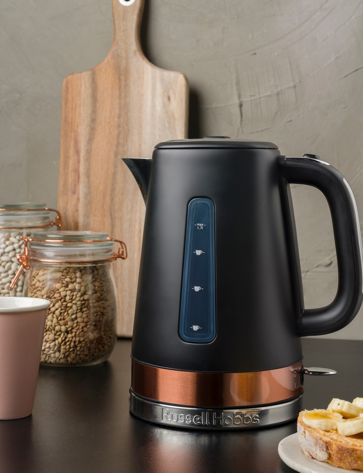 Russell Hobbs Brooklyn Kettle, Copper Accent, RHK92COP - Kettles & Jugs