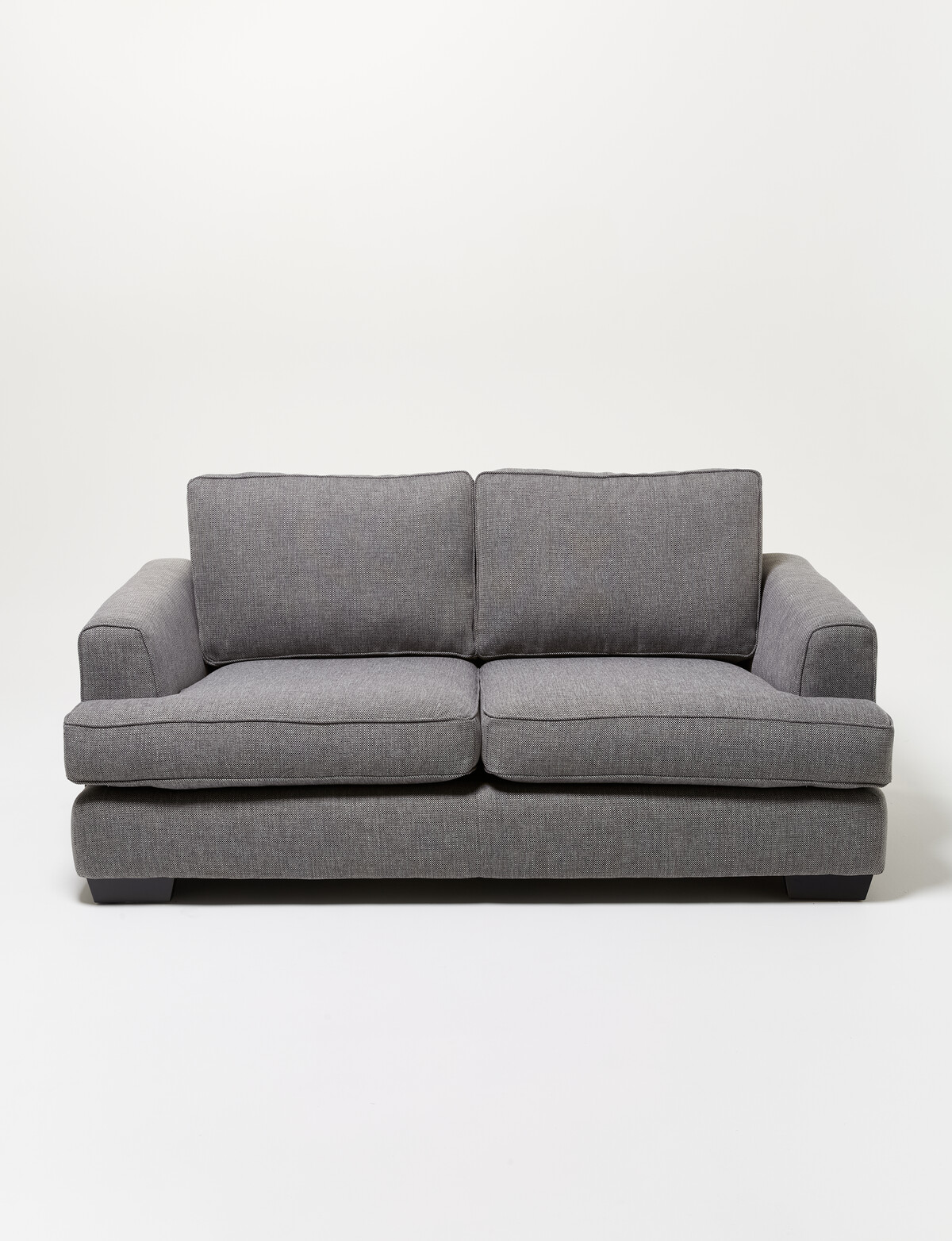 LUCA Furniture Max Fabric 2 Seater Sofa, Slate - Sofas