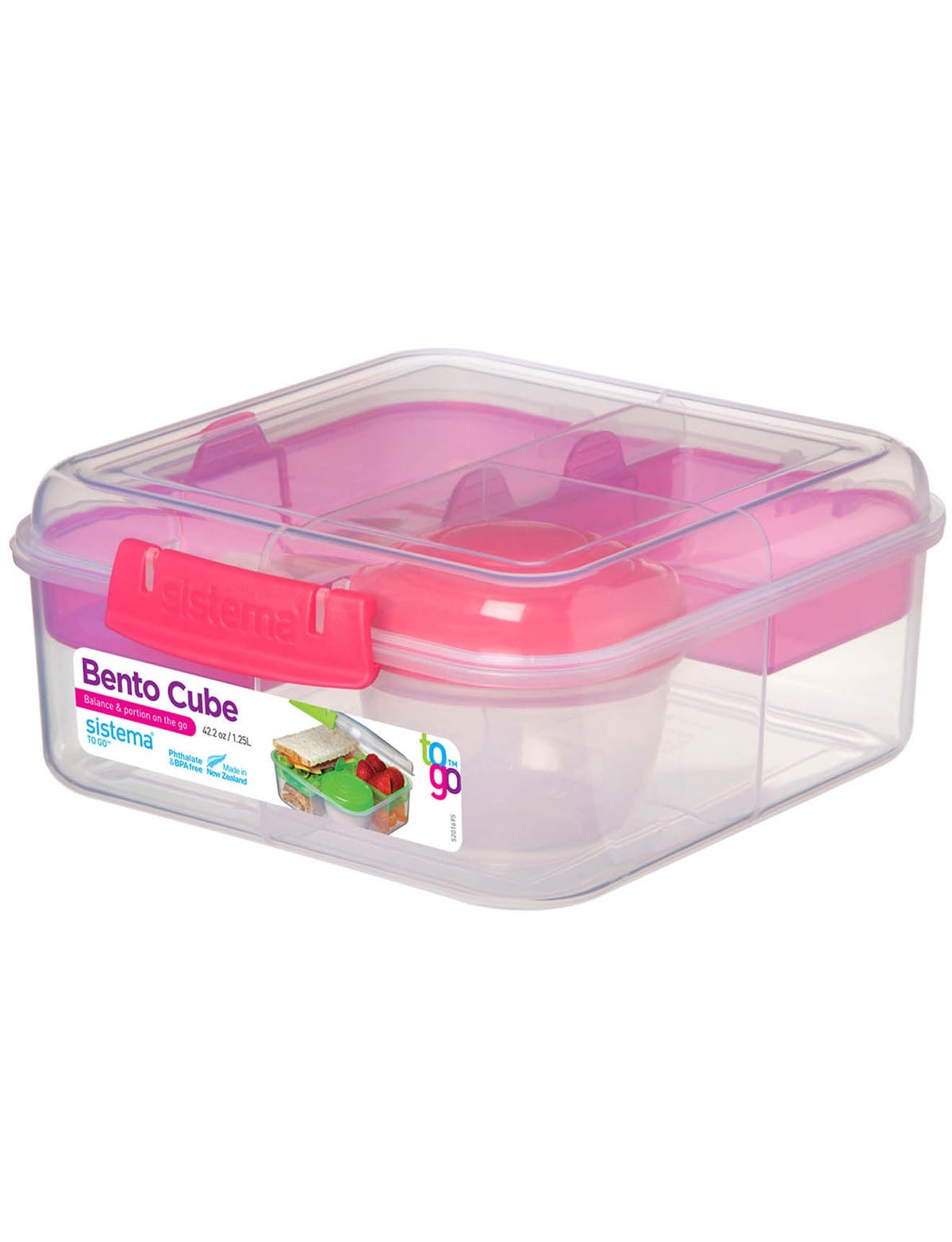 Sistema To Go Bento Cube, 1.25L, Assorted Colours - Drink Bottles ...
