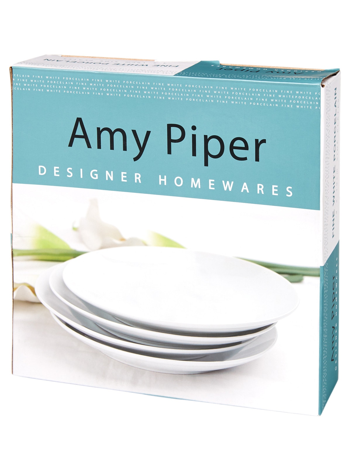 Amy Piper Coupe Side Plates, 19cm, Set-of-4 - Dinnerware