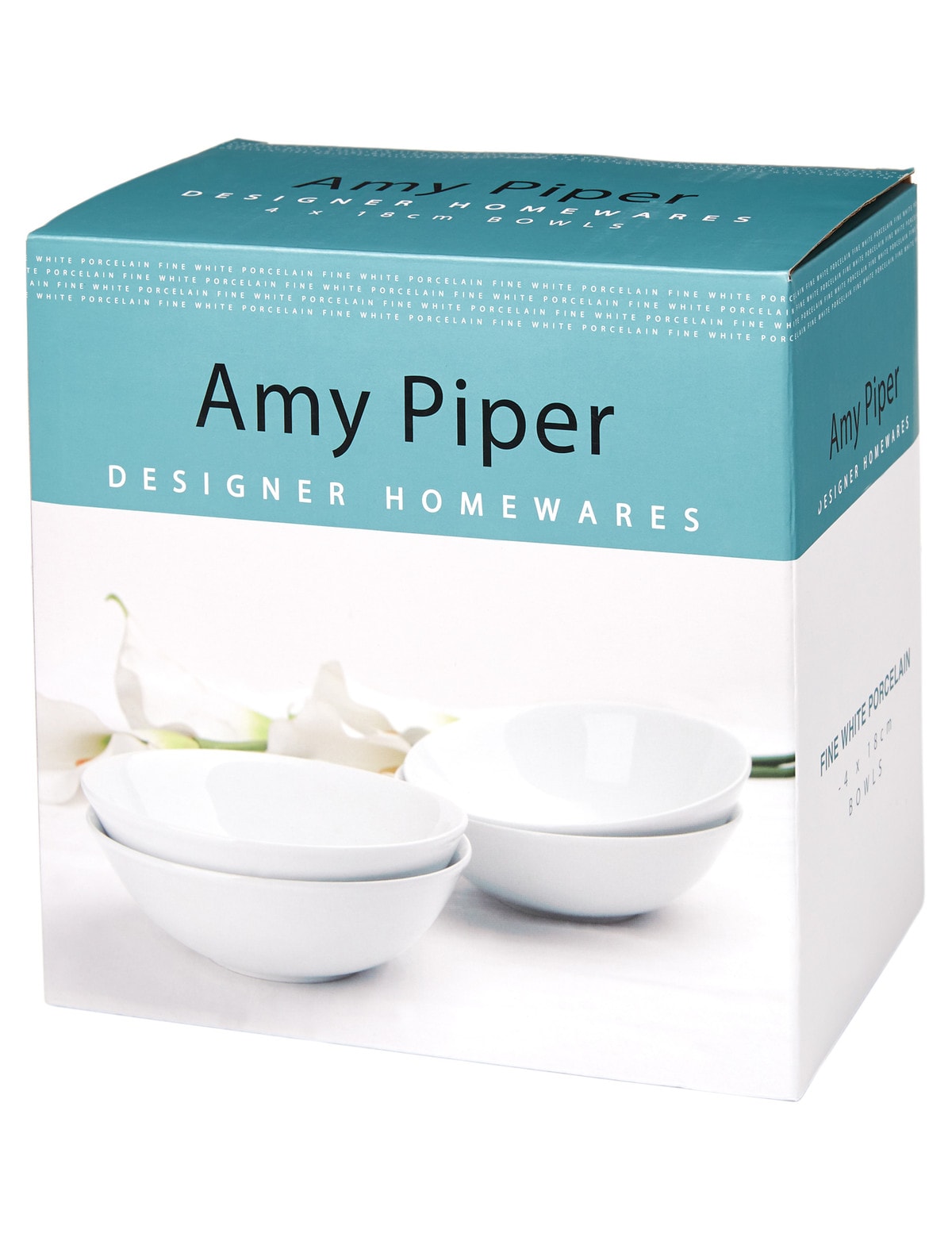 Amy Piper Bowls, 18 x 5cm, Set-of-4 - Dinnerware