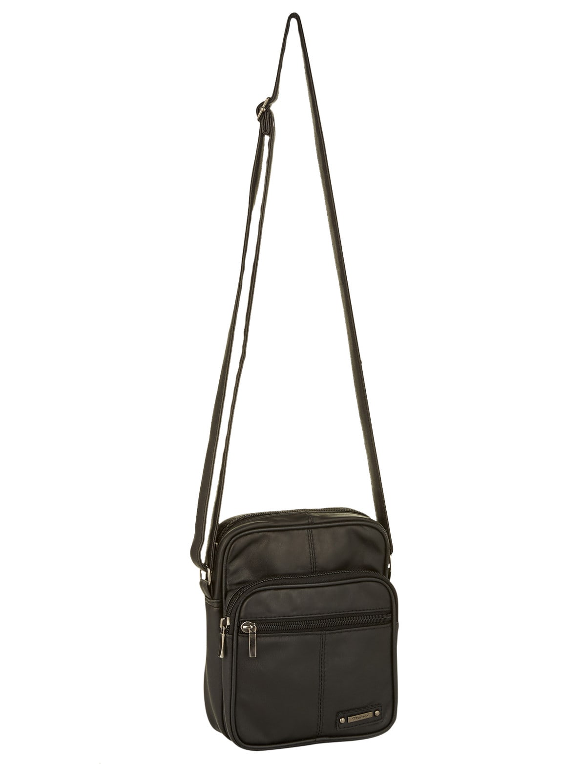 Milano Multi Compartment Shoulder Bag, Black - Handbags