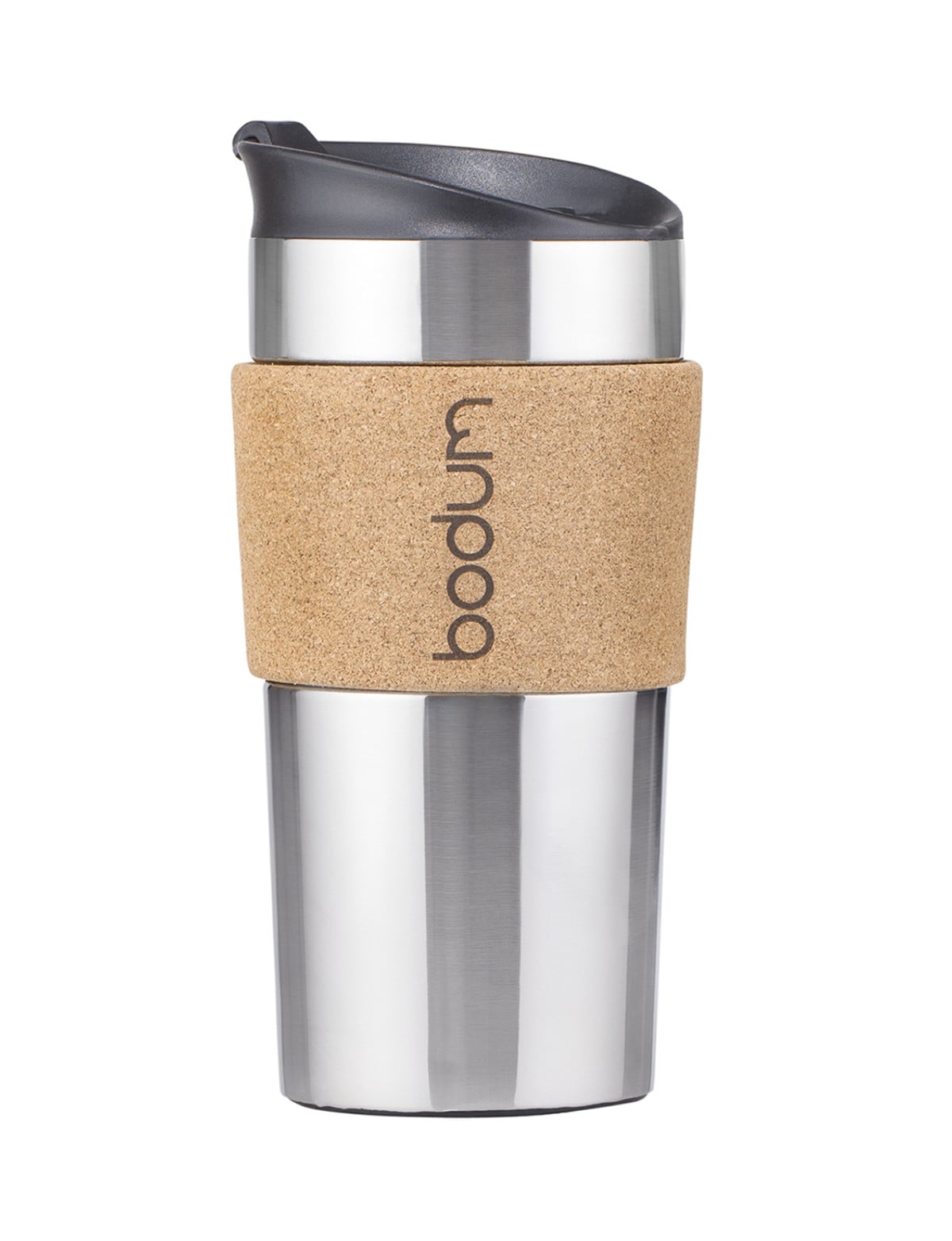 Bodum Stainless Steel Cork Travel Mug, 350ml - Tea & Coffee