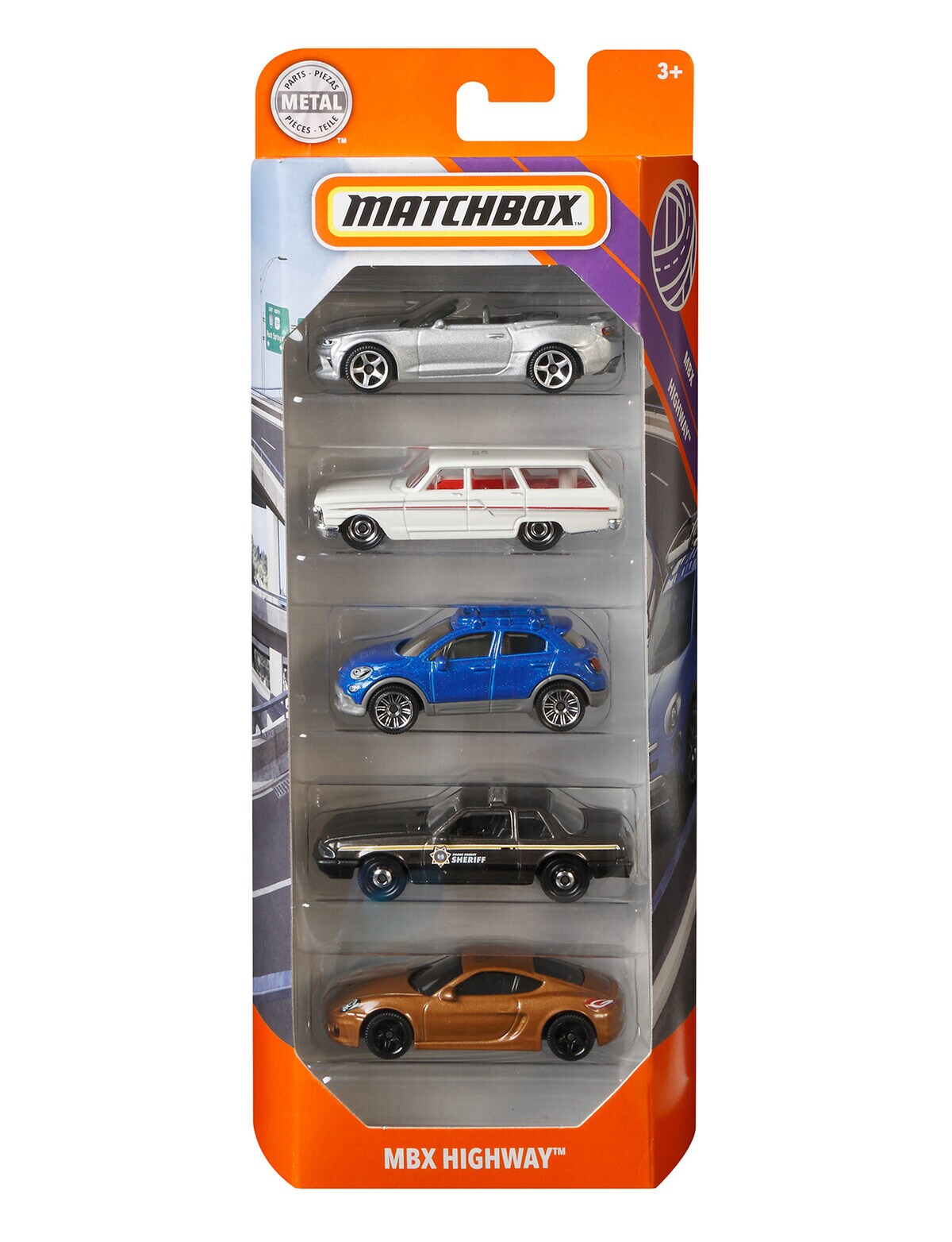 Matchbox 5-Car Pack, Assorted - Cars, Trucks & Remote Control
