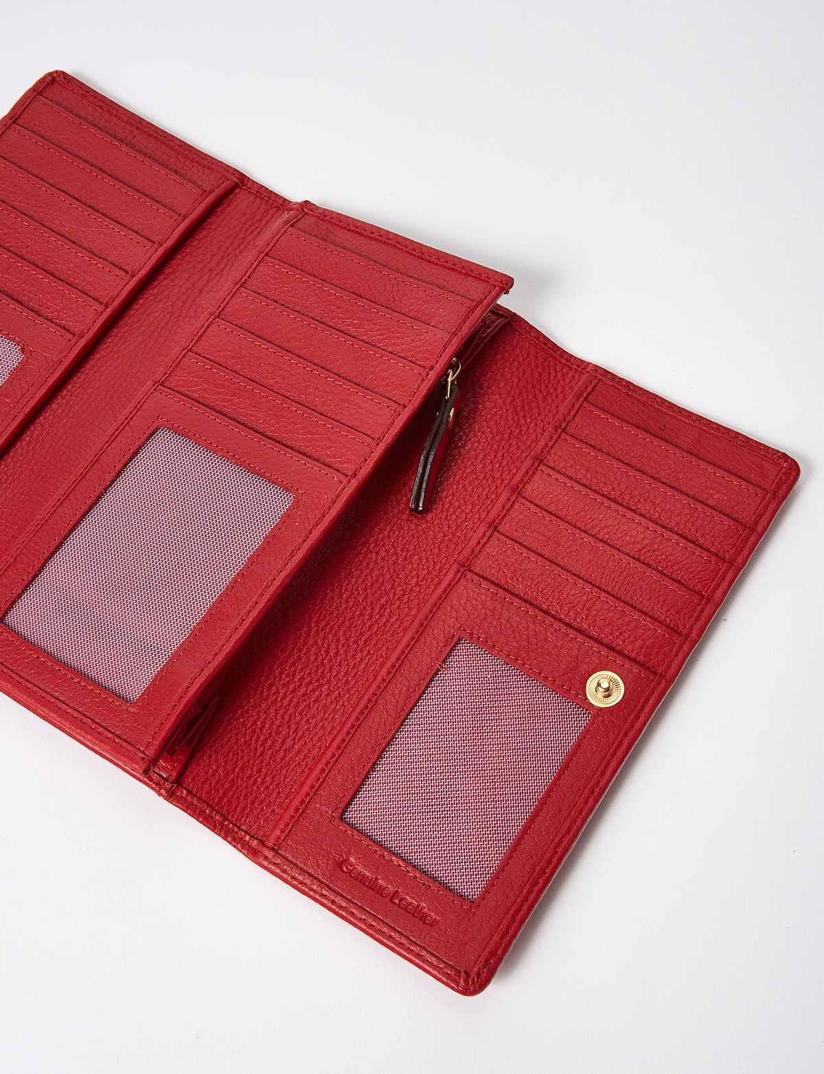 Carte Leather Trifold Wallet, Tango Red - Wallets
