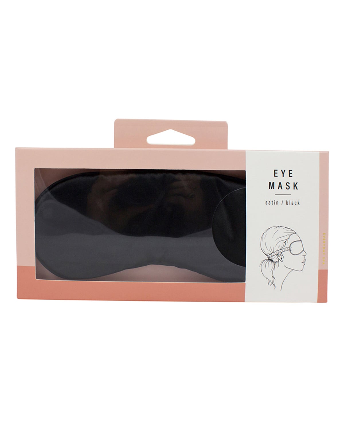 Simply Essential Satin Eye Mask, Black - Sleep