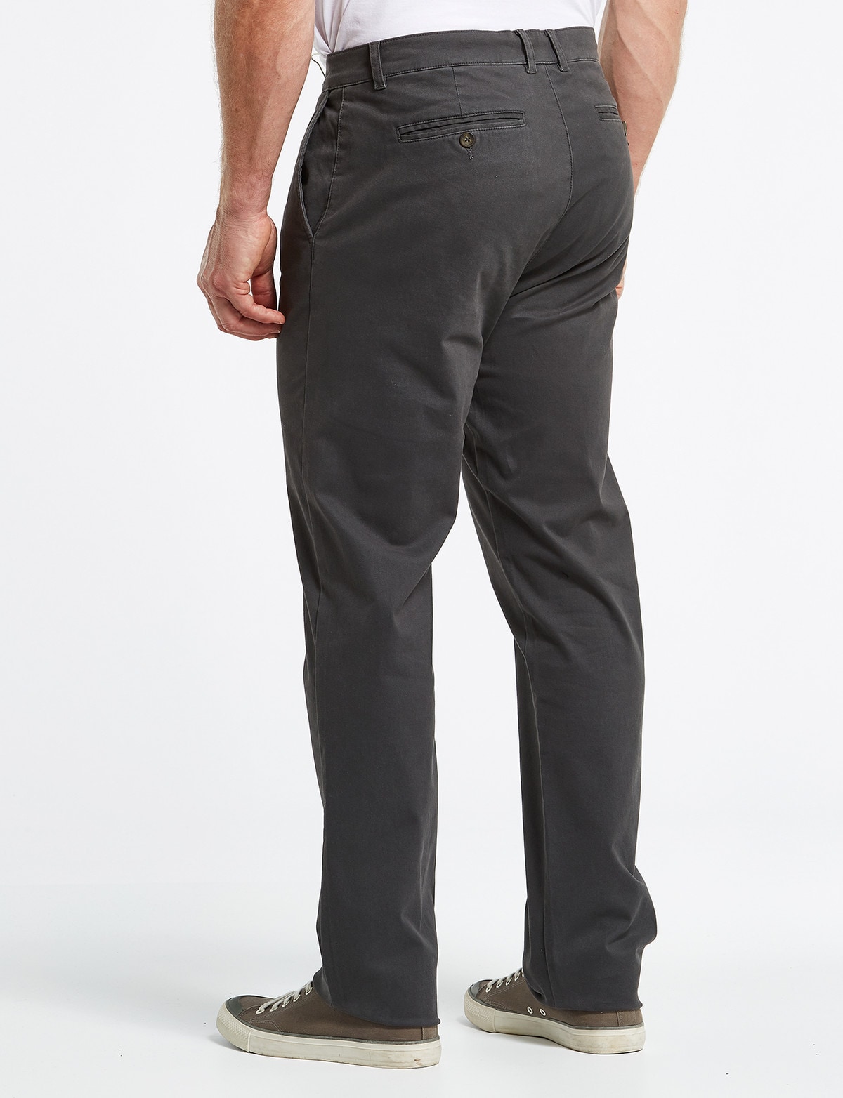 Chisel Classic Chino Pant, Charcoal - Casual Pants