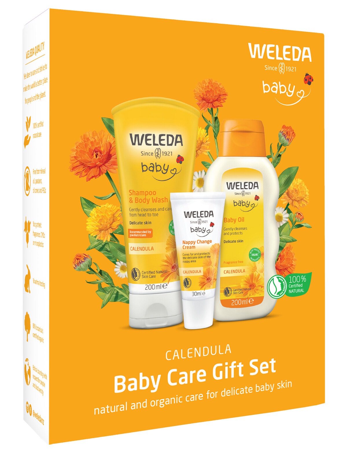 Weleda Calendula Baby Care Gift Set - Changing & Bathing