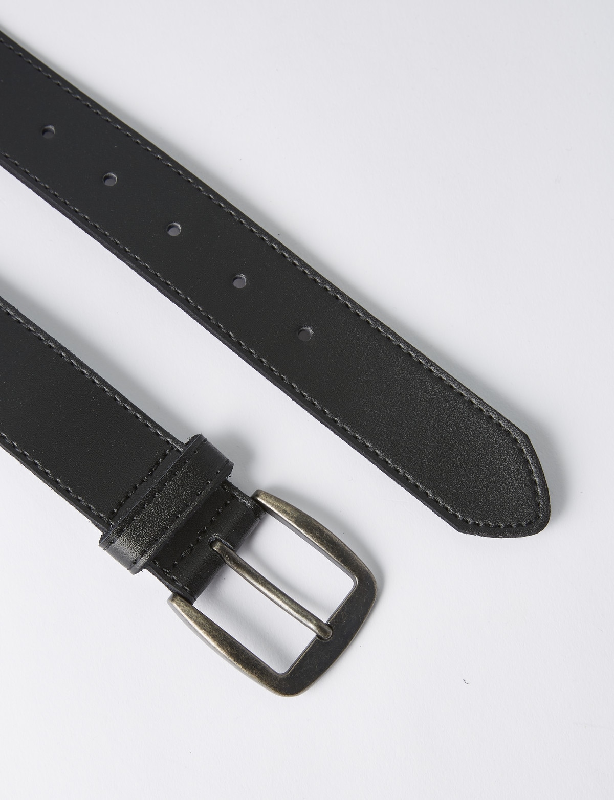 Chisel Texan Leather Belt, Black - Belts
