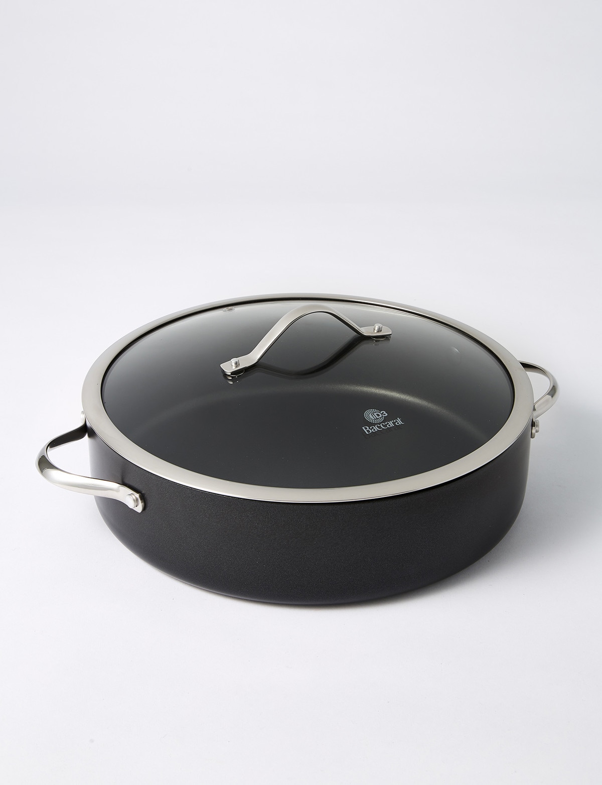 Baccarat ID3 Hard Anodised Saute Pan with Lid, 32cm - Saucepans & Frypans