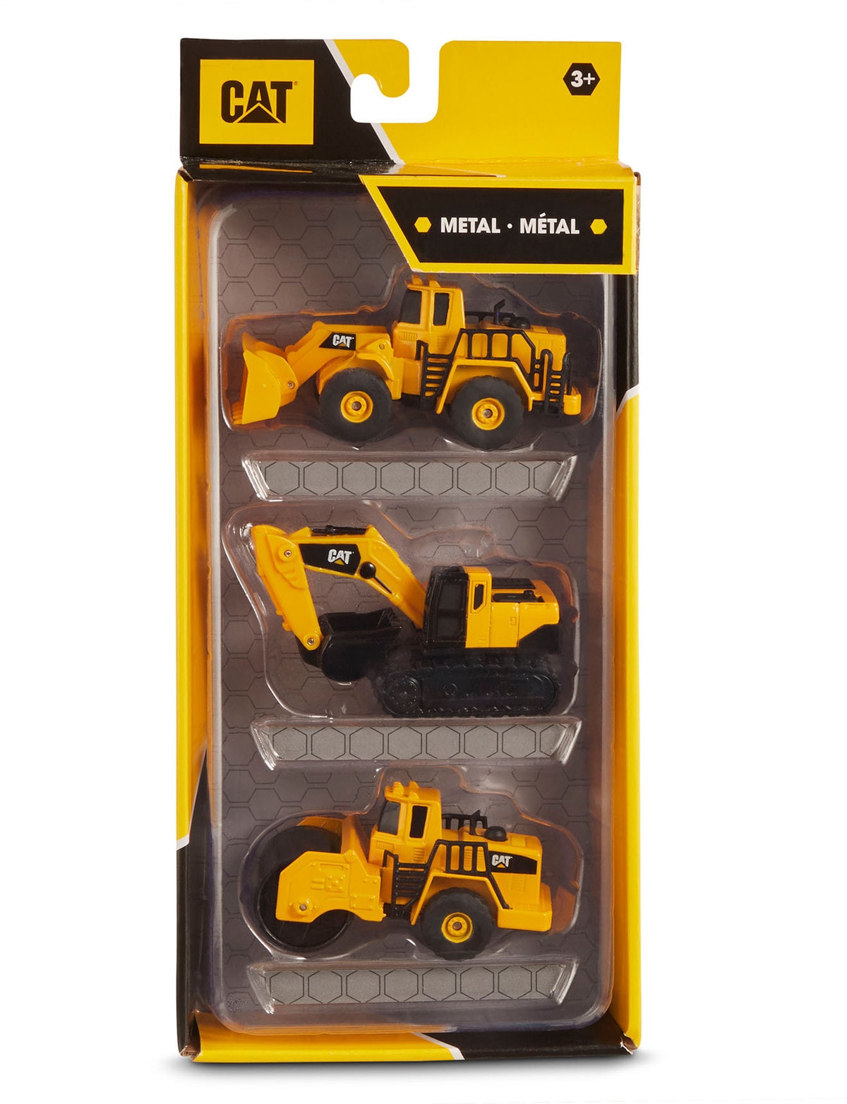 Cat Metal, 3-Pack, Assorted - Cars, Trucks & Remote Control