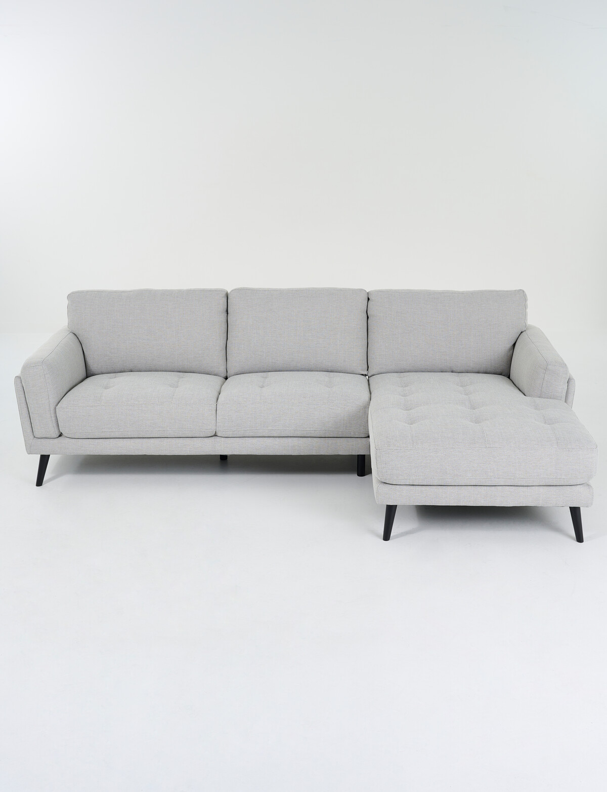 LUCA Furniture Hendrix Fabric 2.5 Seater Sofa with Right Hand Chaise ...