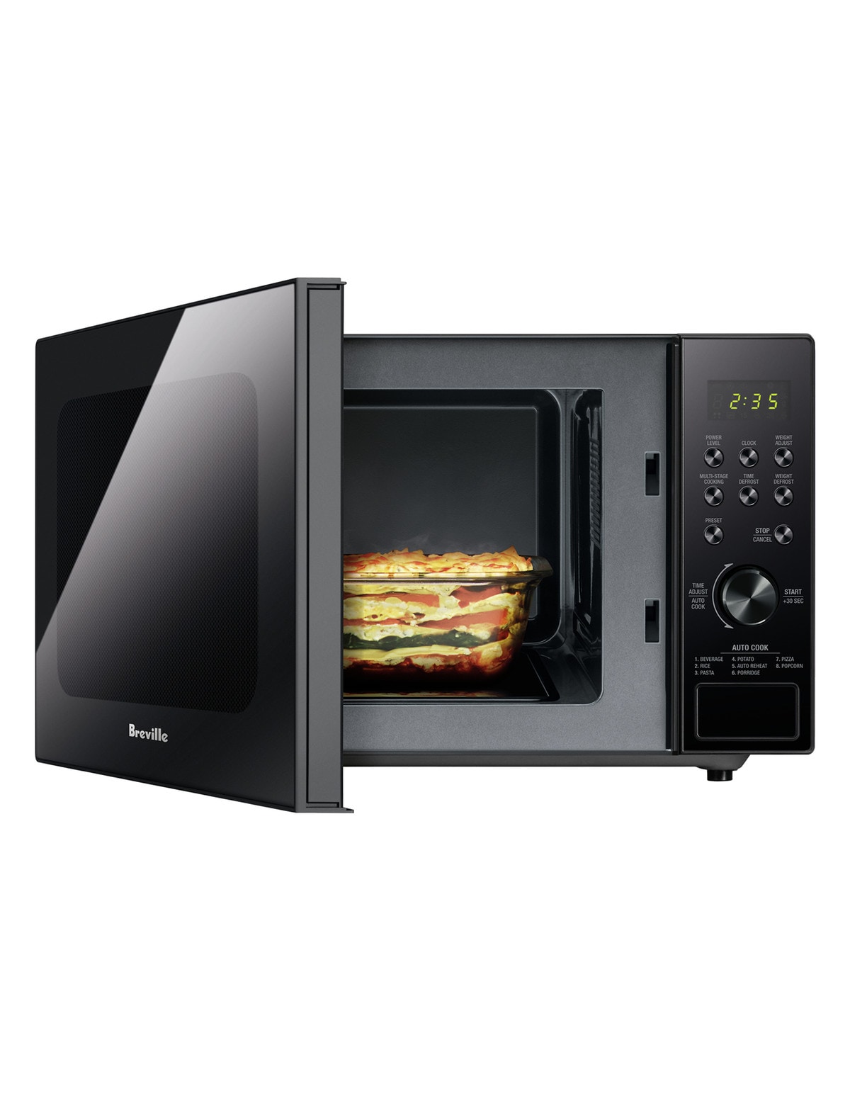 Breville Silhouette 20L Flatbed Compact Microwave, LMO420BLK ...