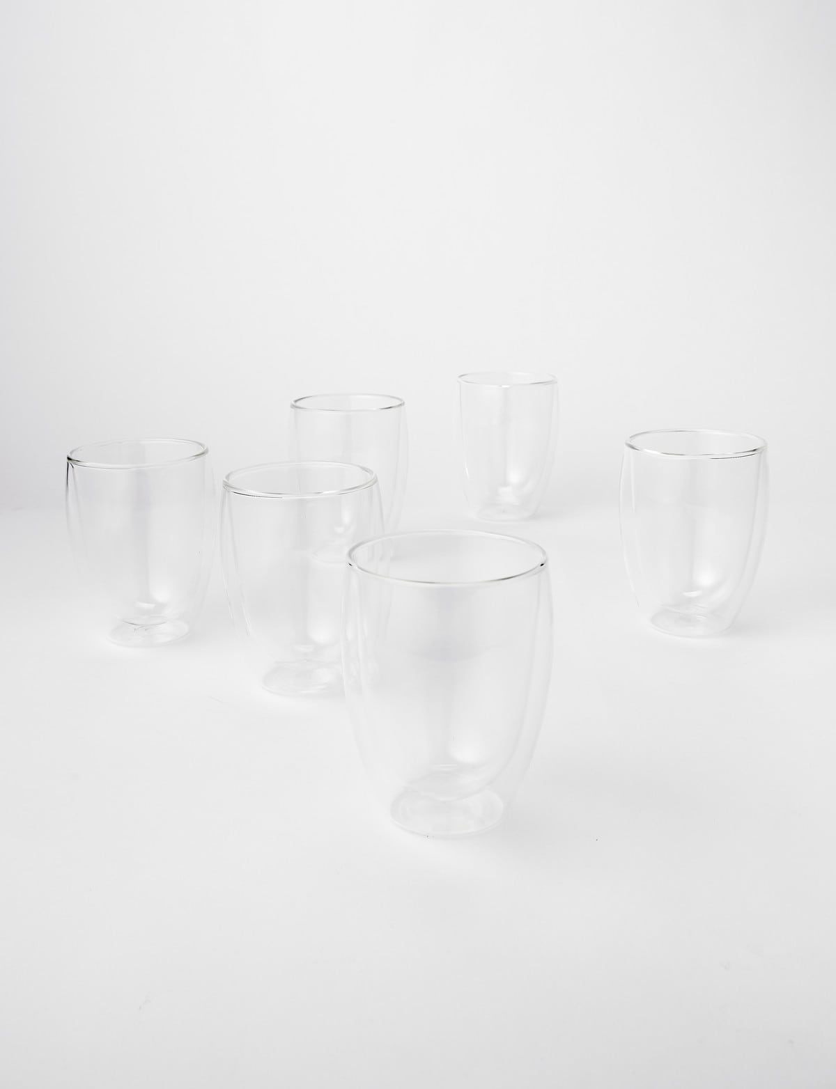 Bodum Pavina Double Wall Cups, 6-Piece Set, 350ml - Tea & Coffee
