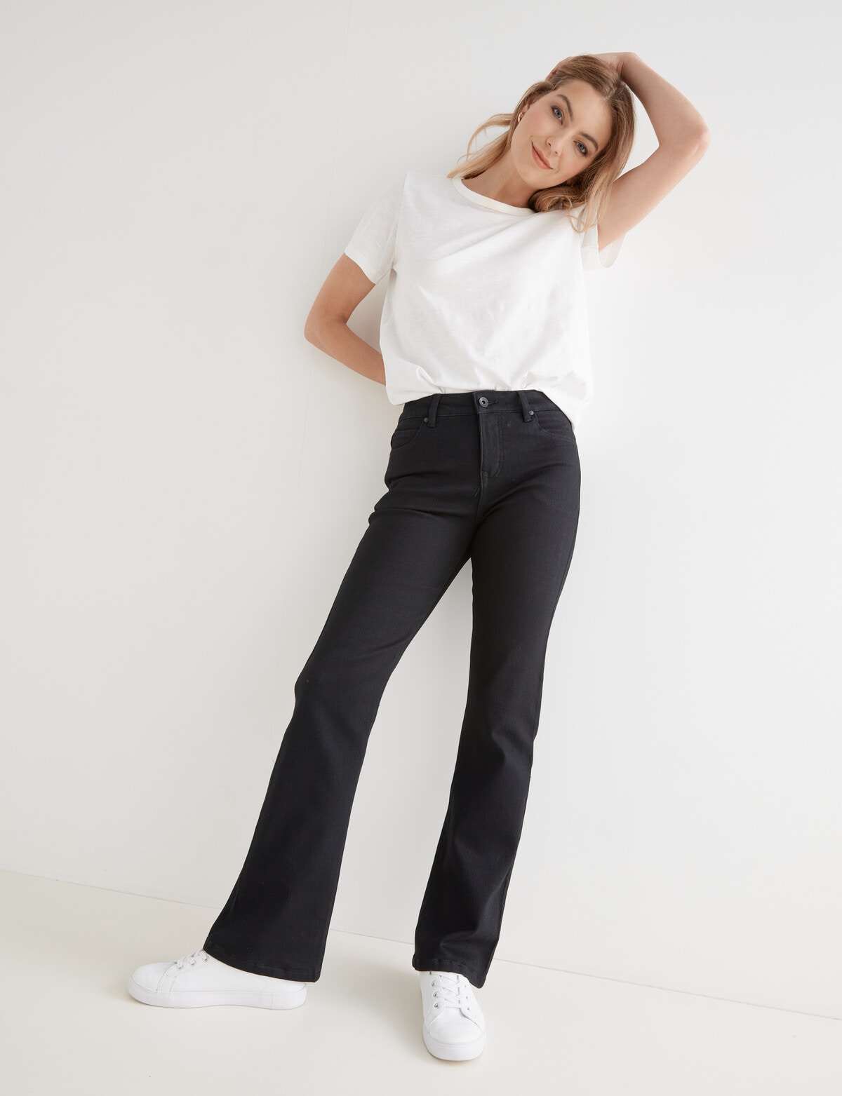 Denim Republic Bootleg Jean, Black - Jeans