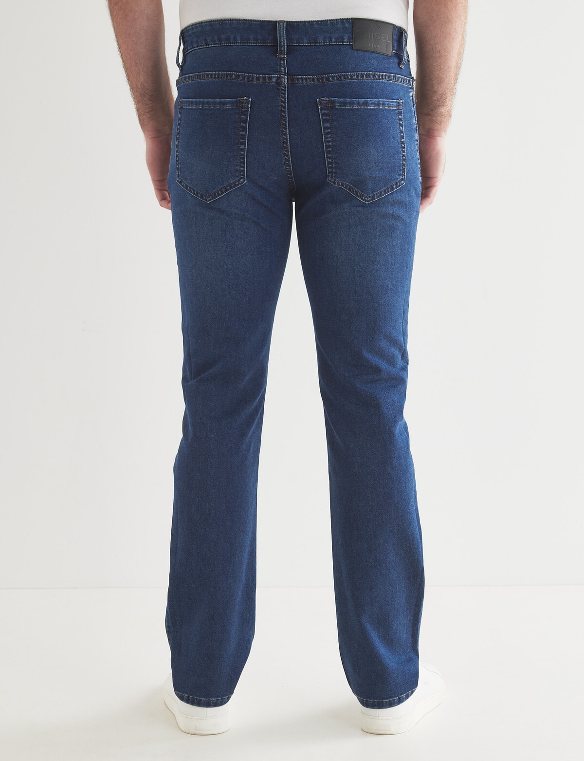 Chisel Knit Denim Jean, Indigo - Jeans