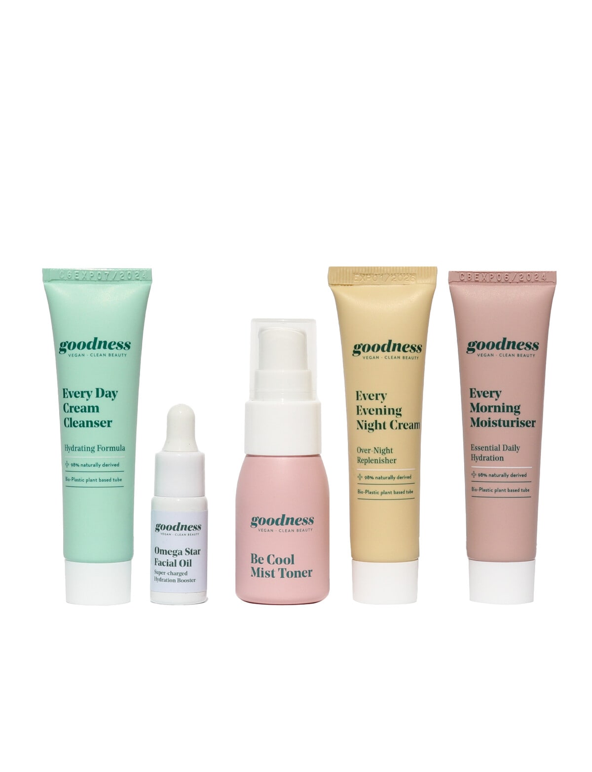 Goodness On the Go Kit, 5 Minis - Moisturisers, Serums & Anti-aging