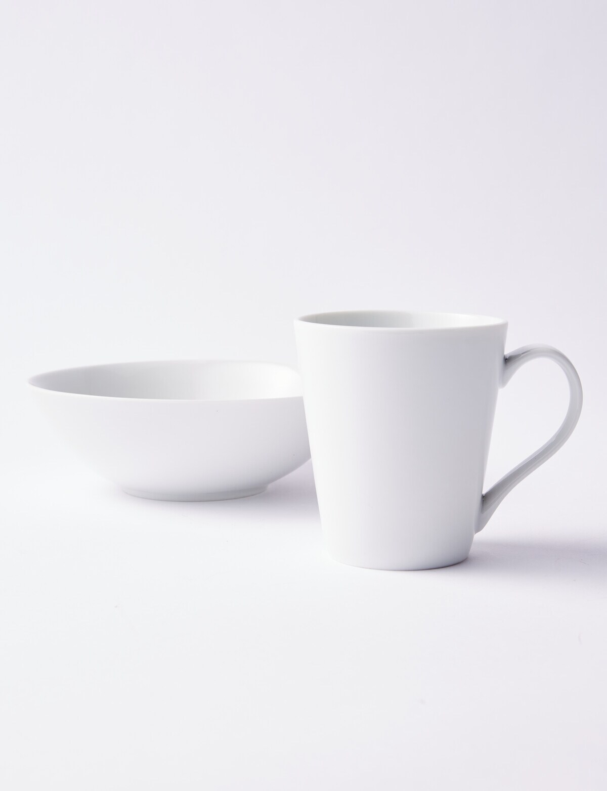 Amy Piper 16-Piece Coupe Dinnerset, White - Dinnerware