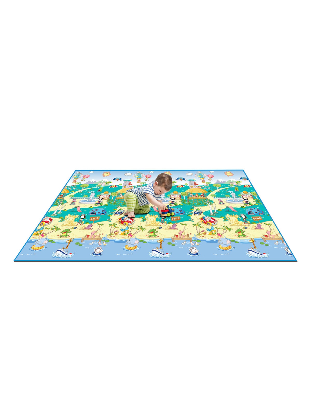 Rollmats Large Playmat, Fun Beach - Nursery Toys & Play
