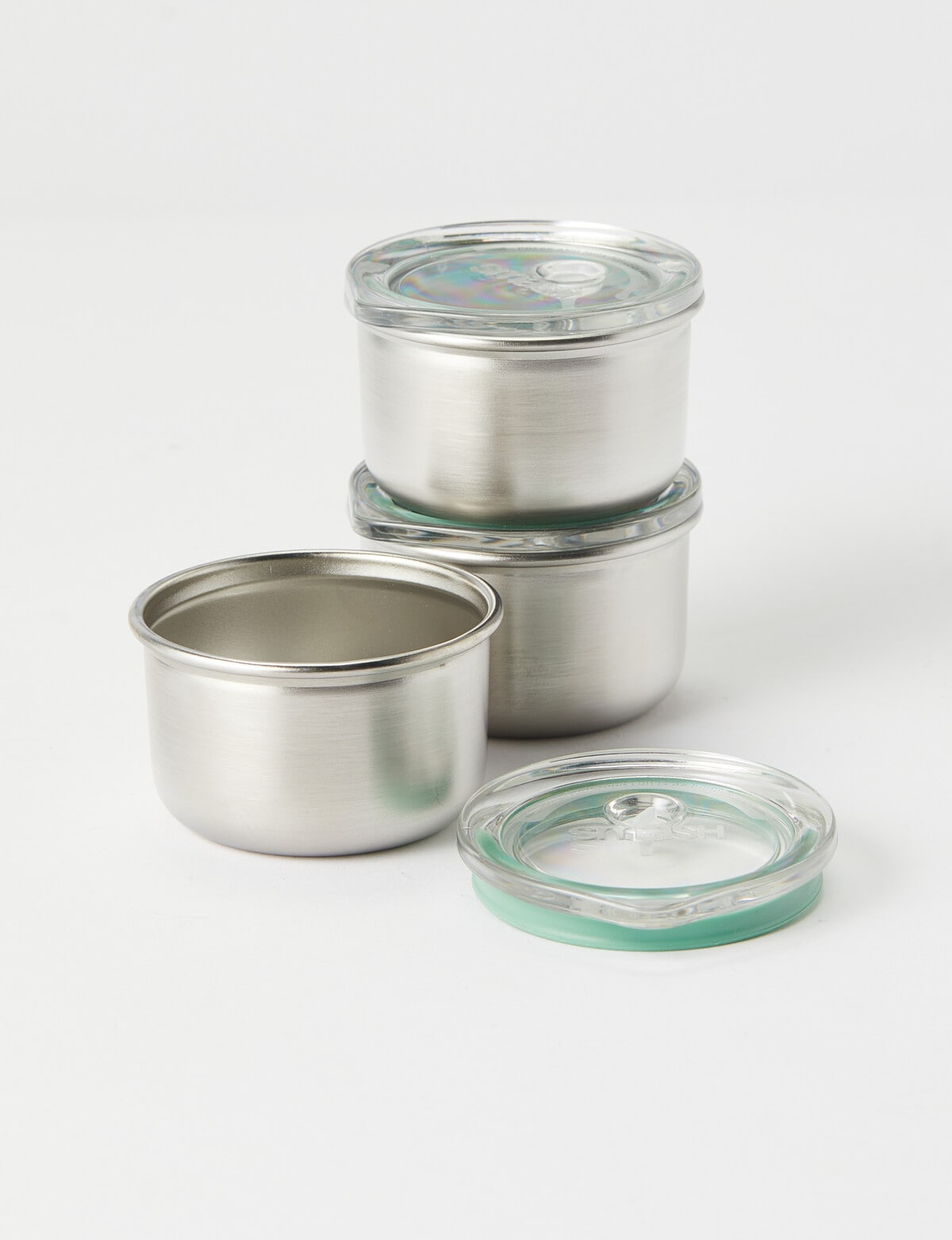 Smash Eco Mini Snack Pots, Set-of-3, 60ml, Green - Drink Bottles ...