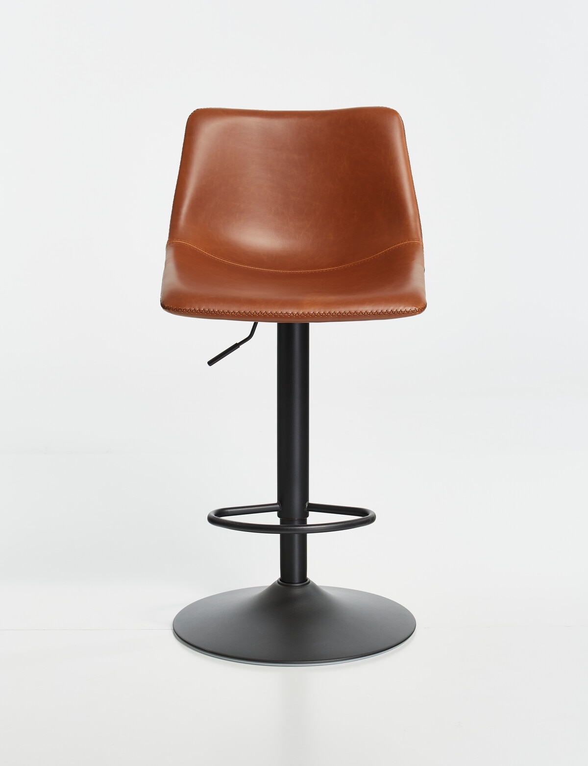 LUCA Furniture Nova Adjustable Counter Stool, Brandy - Barstools