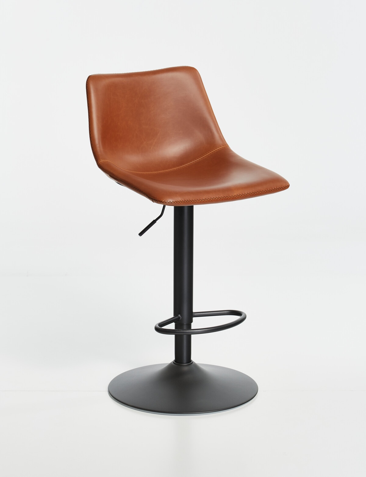 LUCA Furniture Nova Adjustable Counter Stool, Brandy - Barstools