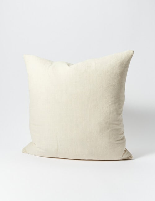 M&Co Monterey Linen Cushion Oatmeal - Lounge Cushions & Throws