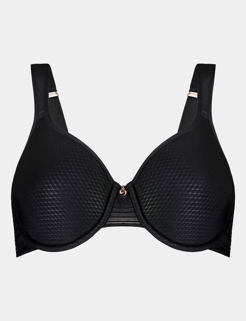 Fayreform Perfect Lines Contour Bra, Black, D-G - Bras