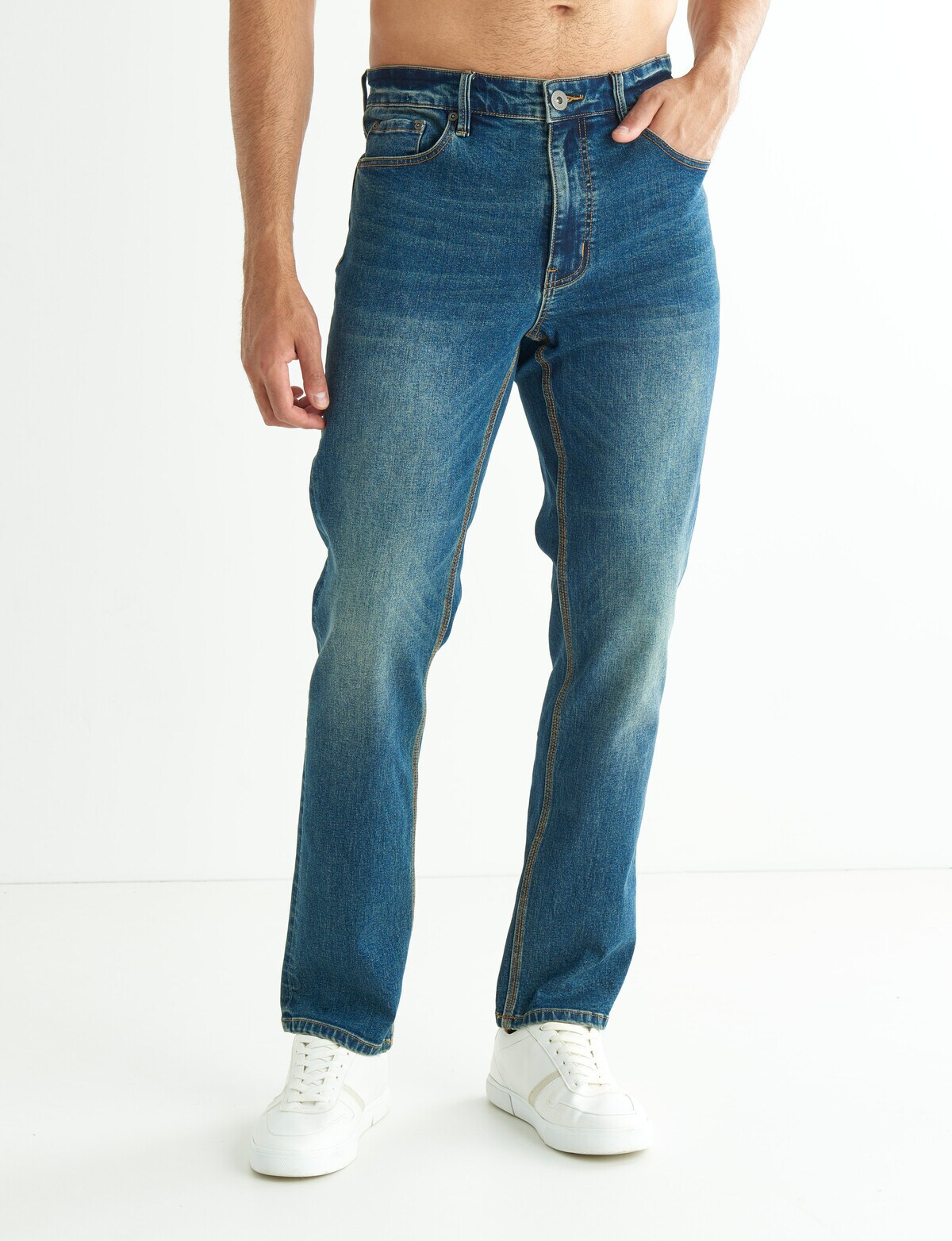 Gasoline Slim Leg Jeans, Blast Blue - Jeans