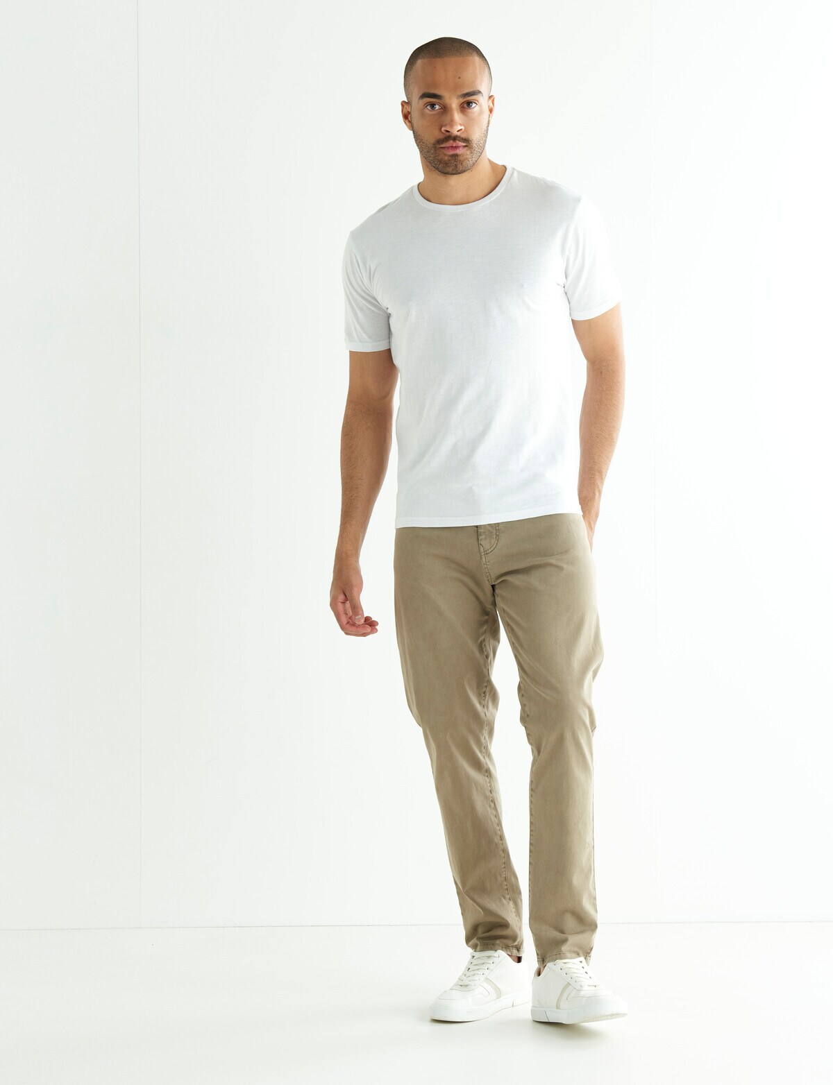 Gasoline Slim Fit Chino Pant, Sand - Casual Pants