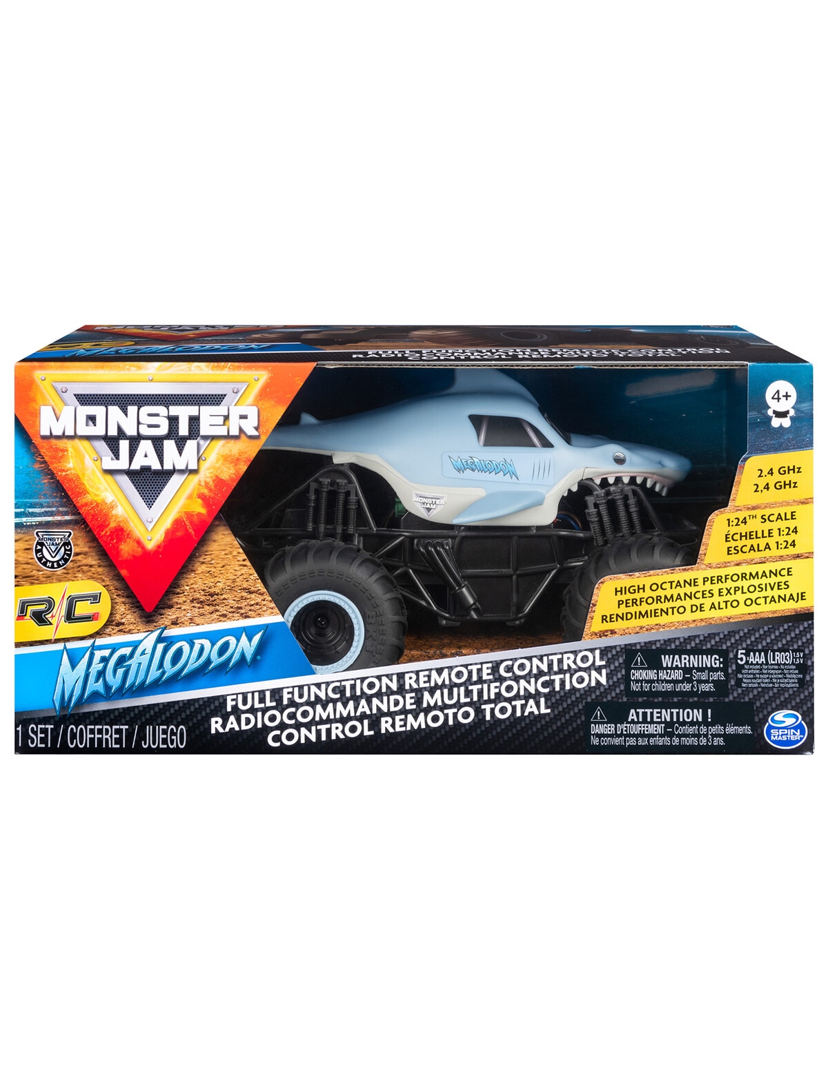 Monster Jam 1:24 Megalodon Remote Control - Cars, Trucks & Remote Control