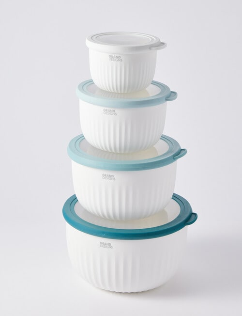 Grand Design Kitchen Stack & Store Bowls, Set of 4 - Food Storage
