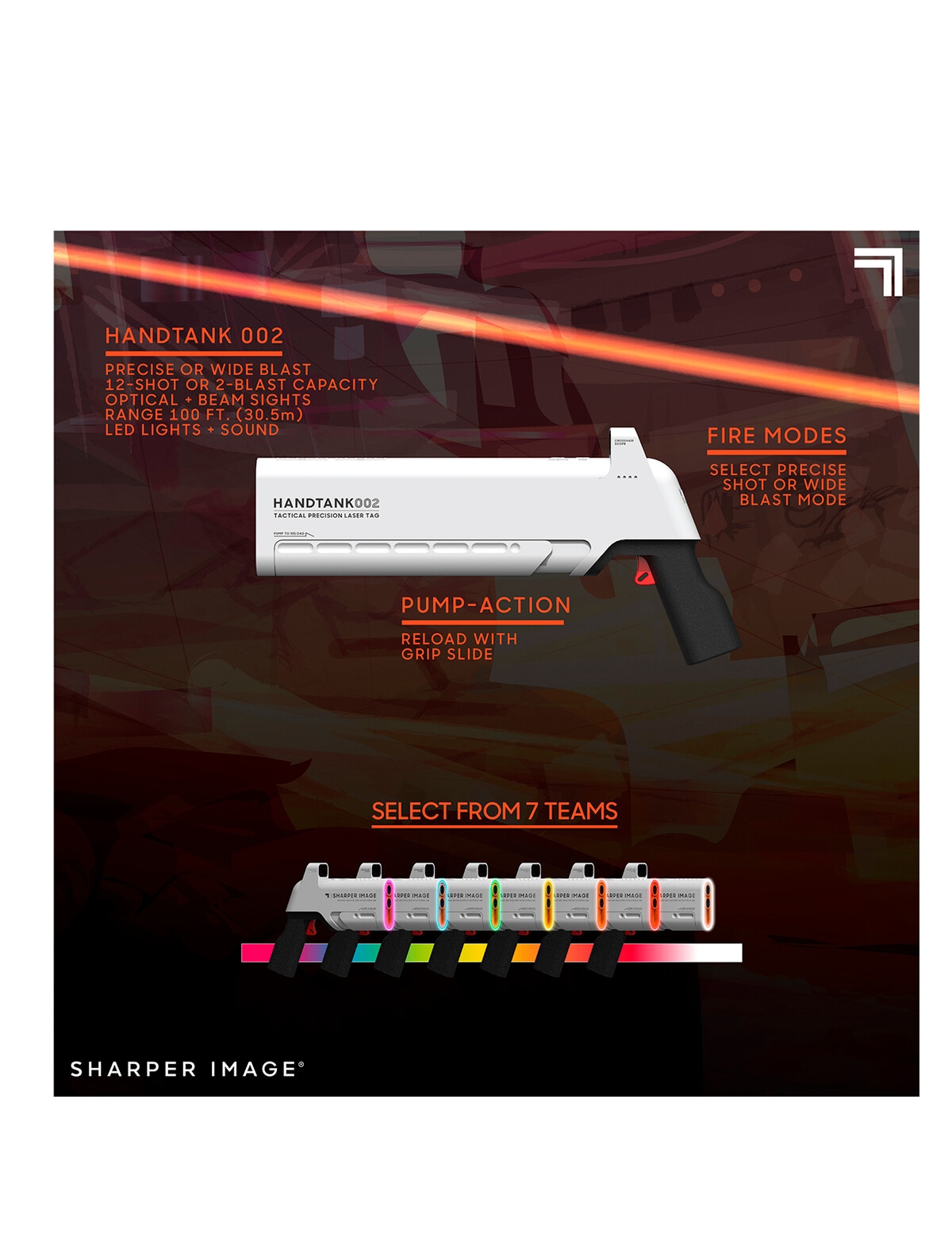 Sharper Image Laser Tag Hand Tank Blast Pack - Scooters & Outdoor Toys