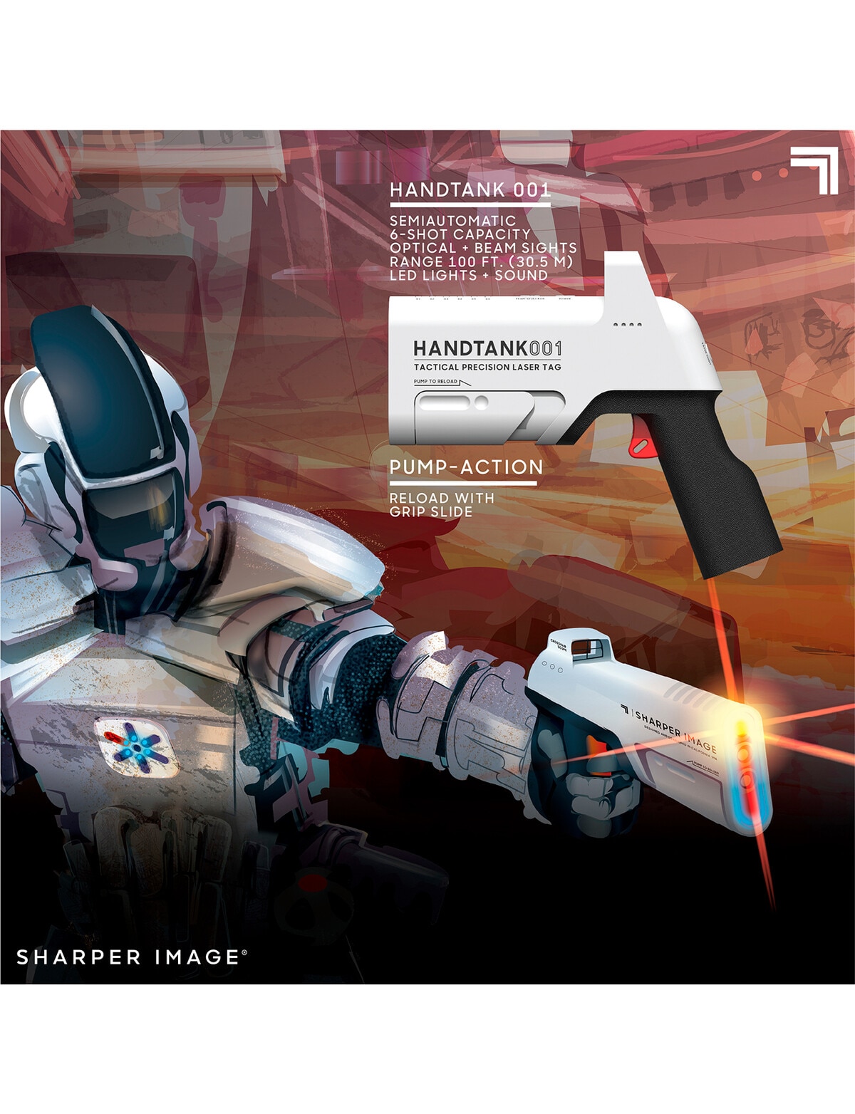 Sharper Image Laser Tag Handtank Battle Pack - Scooters & Outdoor Toys